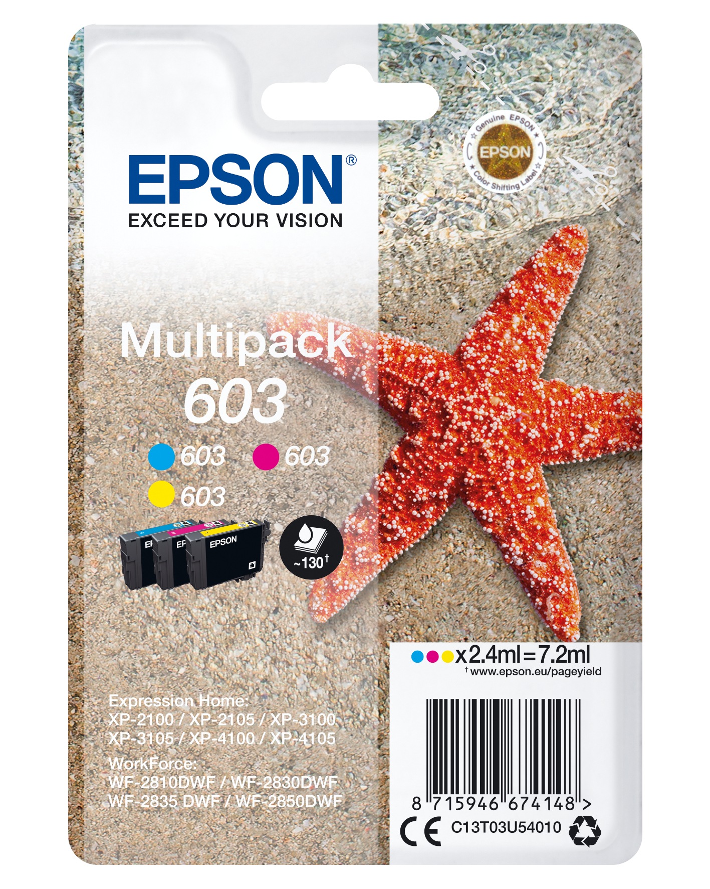 Epson Tintenpatrone »Epson Multipack 3-colours 603 Ink« | BAUR