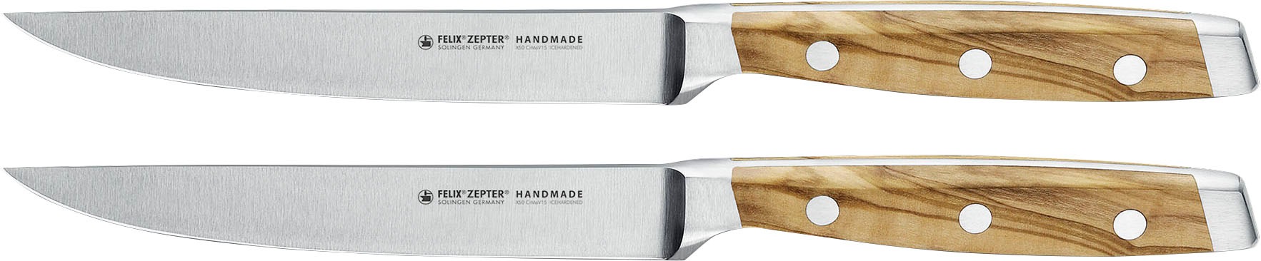 Felix Solingen Messer-Set »FIRST CLASS WOOD«, (Set, 2 tlg.), 2x ...