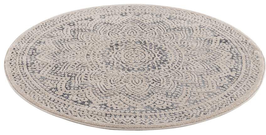 Carpet City Teppich »Art 1652«, rund, Kurzflor, Ornamenten-Muster, Boho ...