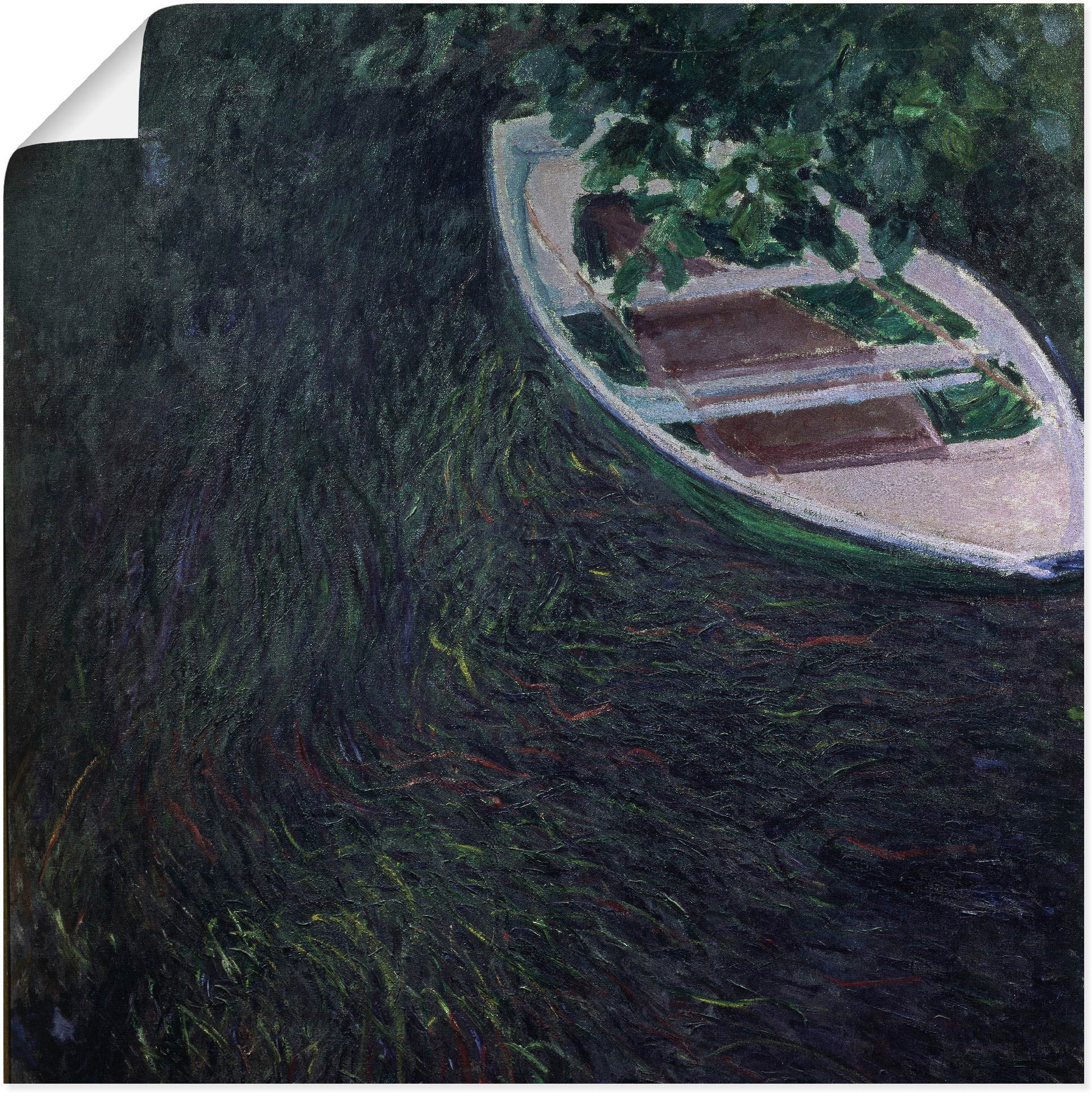 Artland Wandbild »Die Barke. (La Barque). Um 1887«, Boote & Schiffe, (1 St.), als Alubild ...