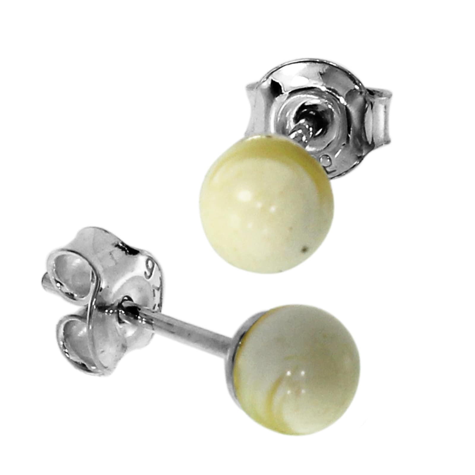 OSTSEE-SCHMUCK Paar Ohrstecker »- Classic - Silber 925/000 - Bernstein ...