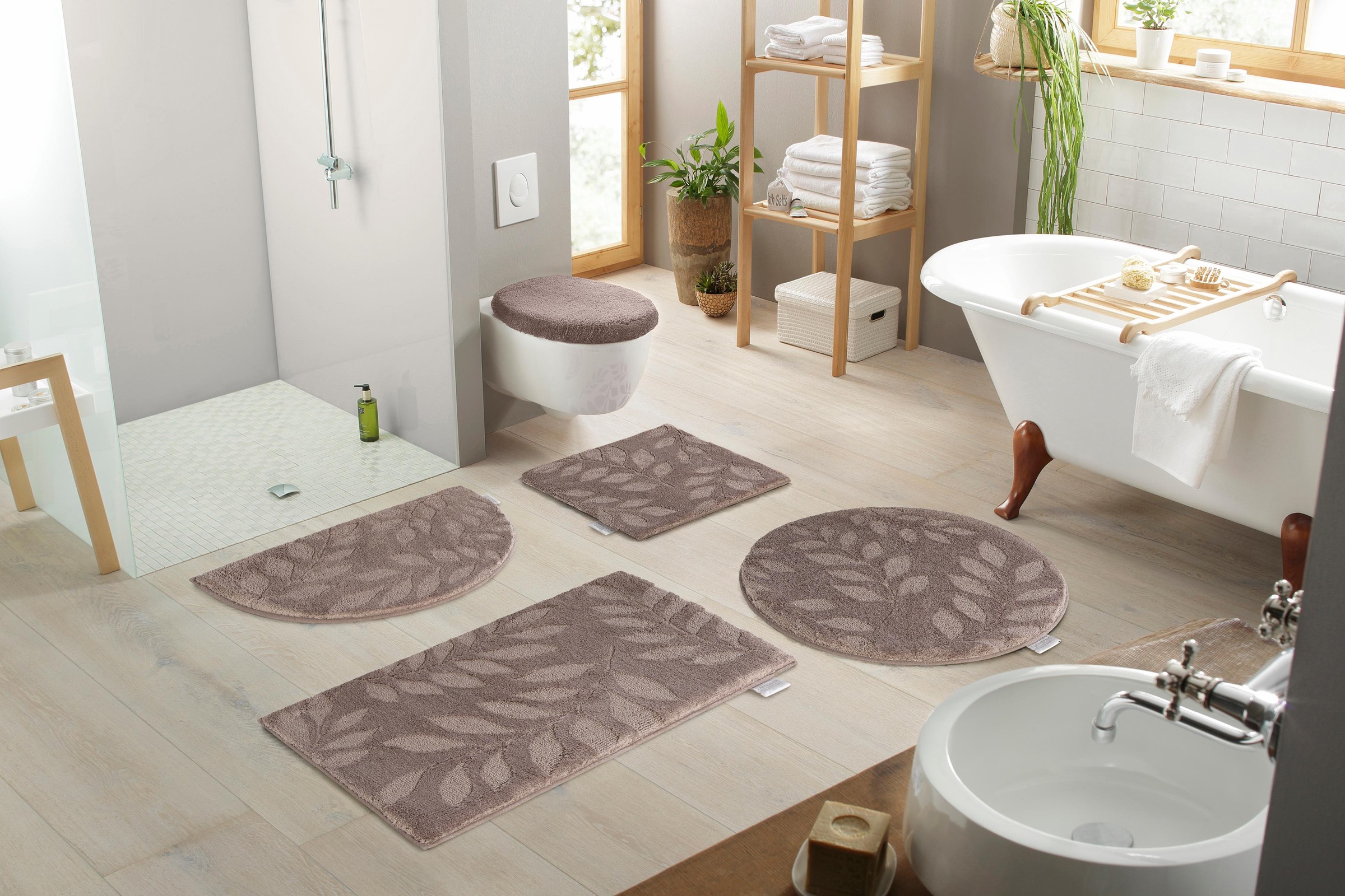 Guido Maria Kretschmer Home&Living Badematte »Leaves«, Höhe 10 mm, angenehm weich, Badematten ...