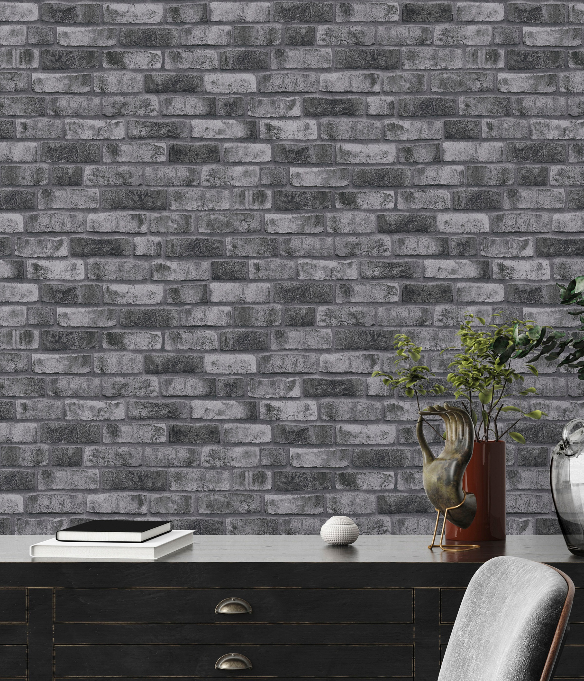 A.S. Création Vliestapete »Bricks & Stones Backstein«, matt ...