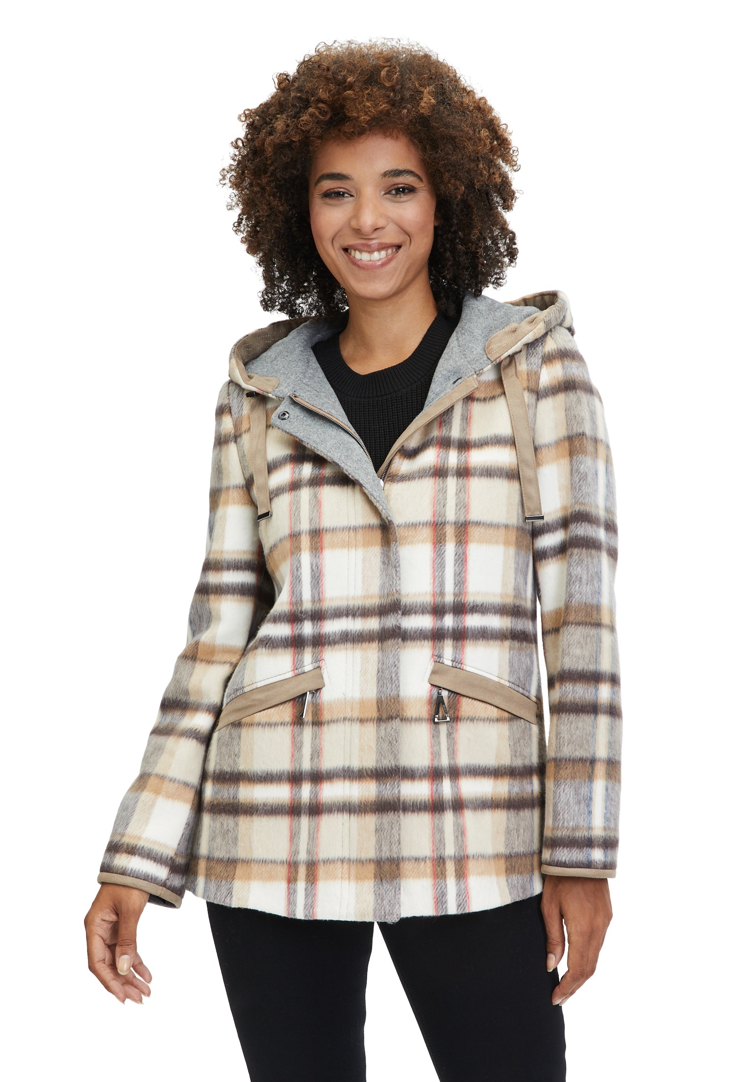 Amber & June Winterjacke »Amber & June Winterjacke mit Kapuze«, mit ...