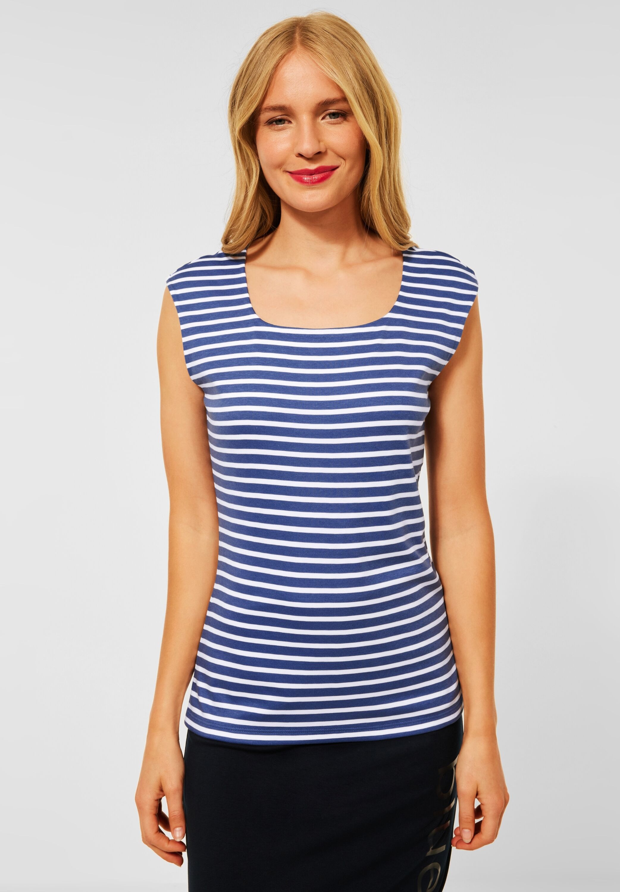 STREET ONE Rundhalsshirt, im Streifen-Design | BAUR