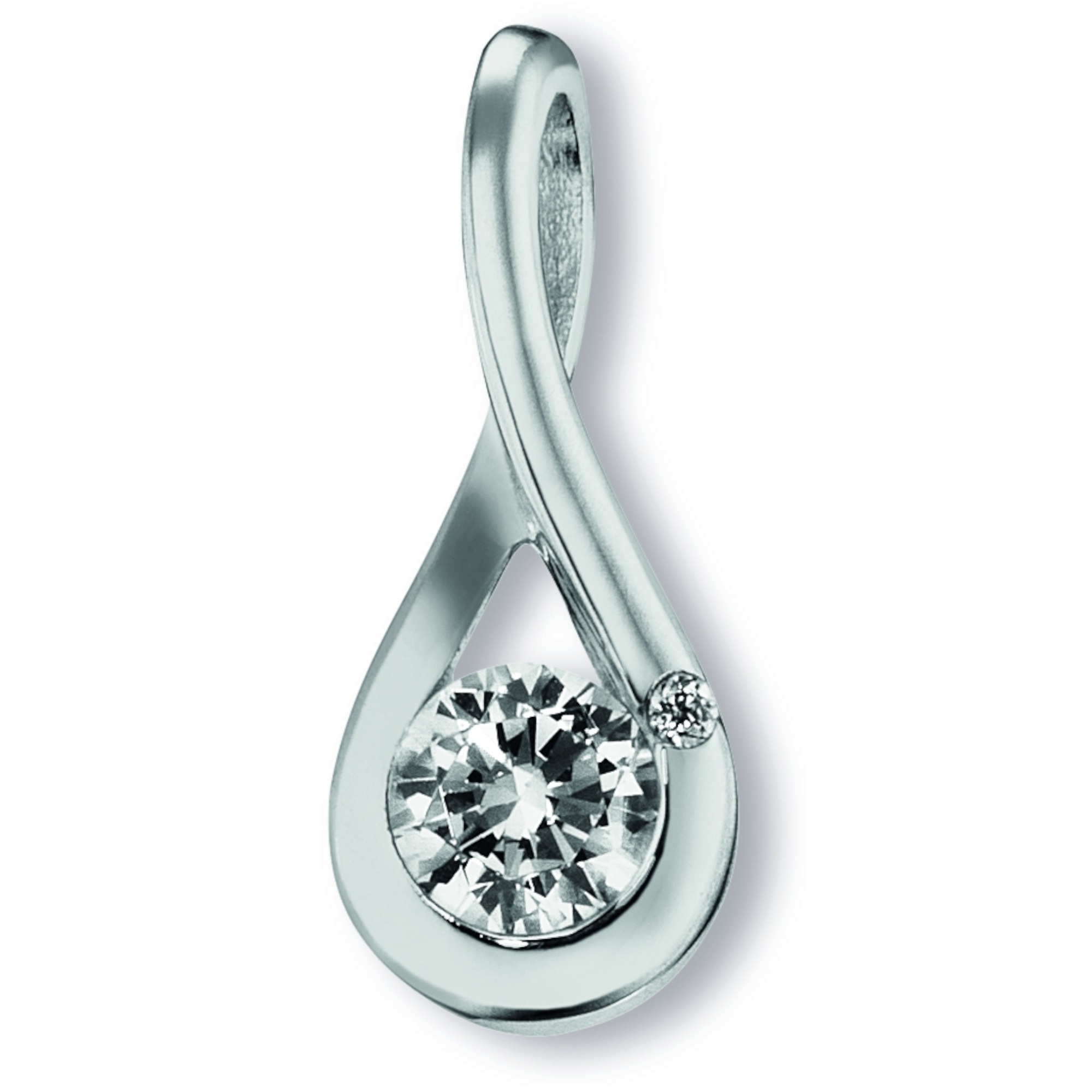 ONE ELEMENT Kette mit Anhänger »Zirkonia Anhänger aus 925 Silber ...