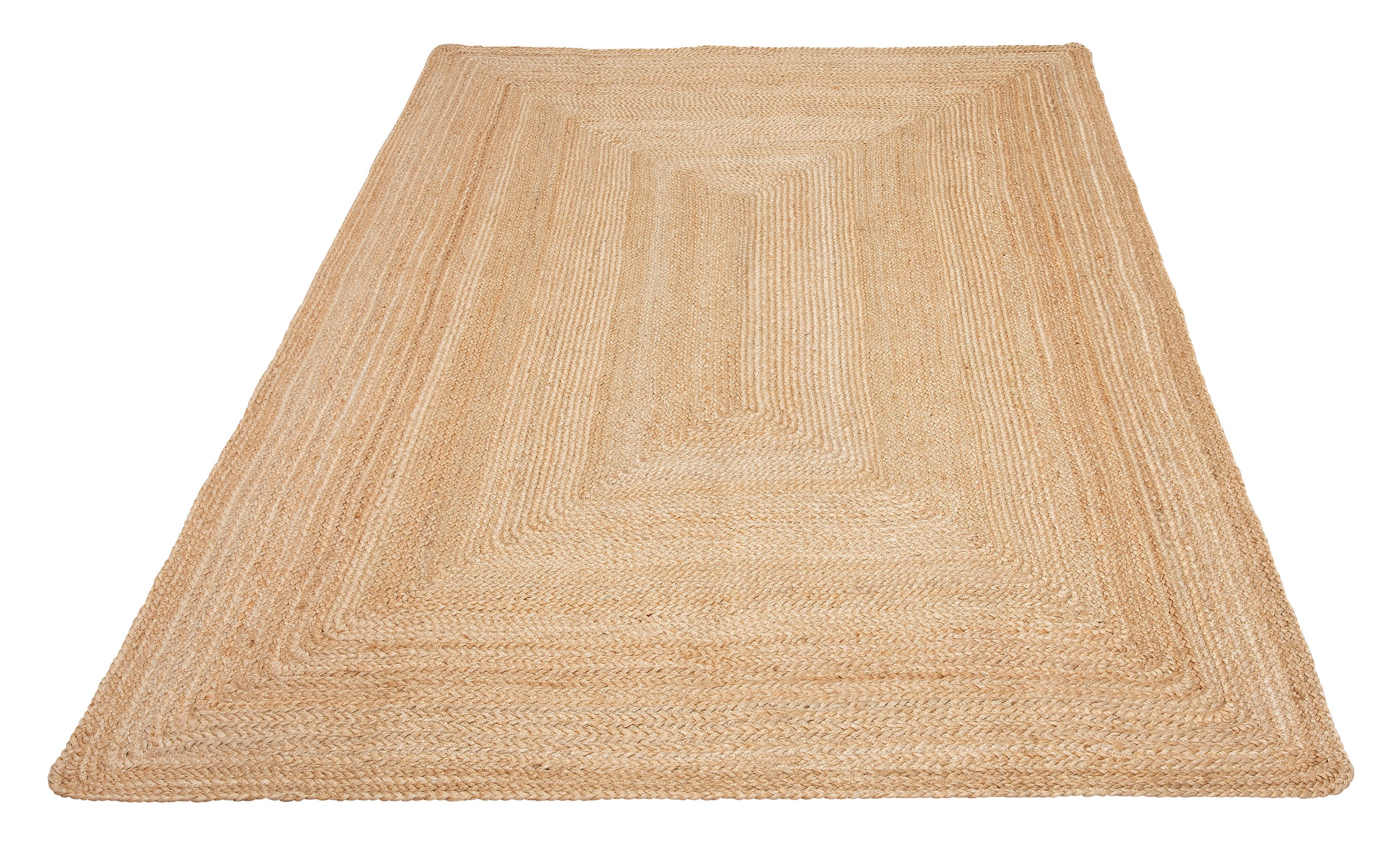 my home Teppich »Naturala, Jute-Teppich, handgefertigt«, rechteckig ...