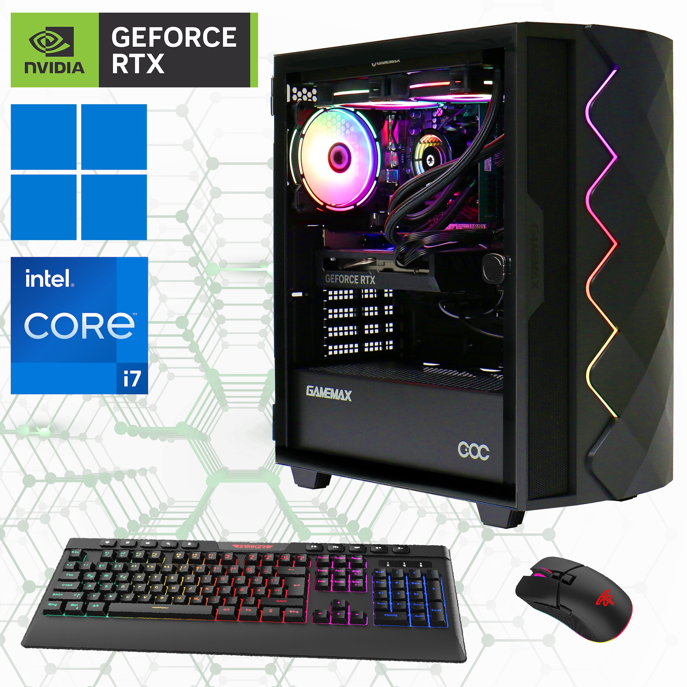 Hyrican Gaming-PC »GAMEMAX Diamond BK 7079«, DDR5, Windows 11 | BAUR