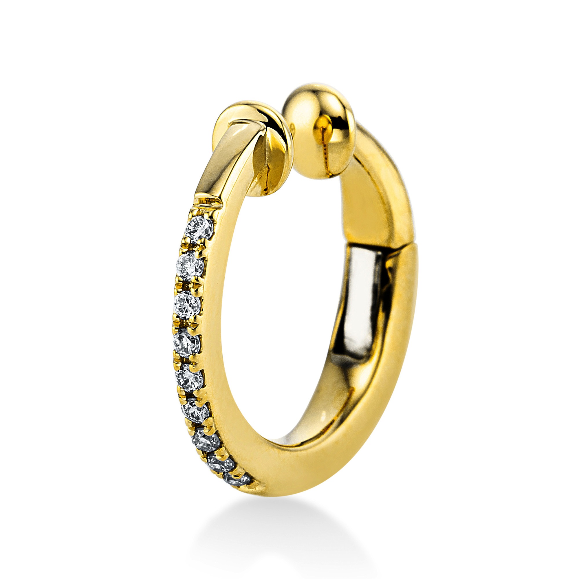 Vivance Paar Creolen »585 Gelbgold Gold Ohrringe / Creolen«, 585 Gelbgold Gold Ohrringe ...