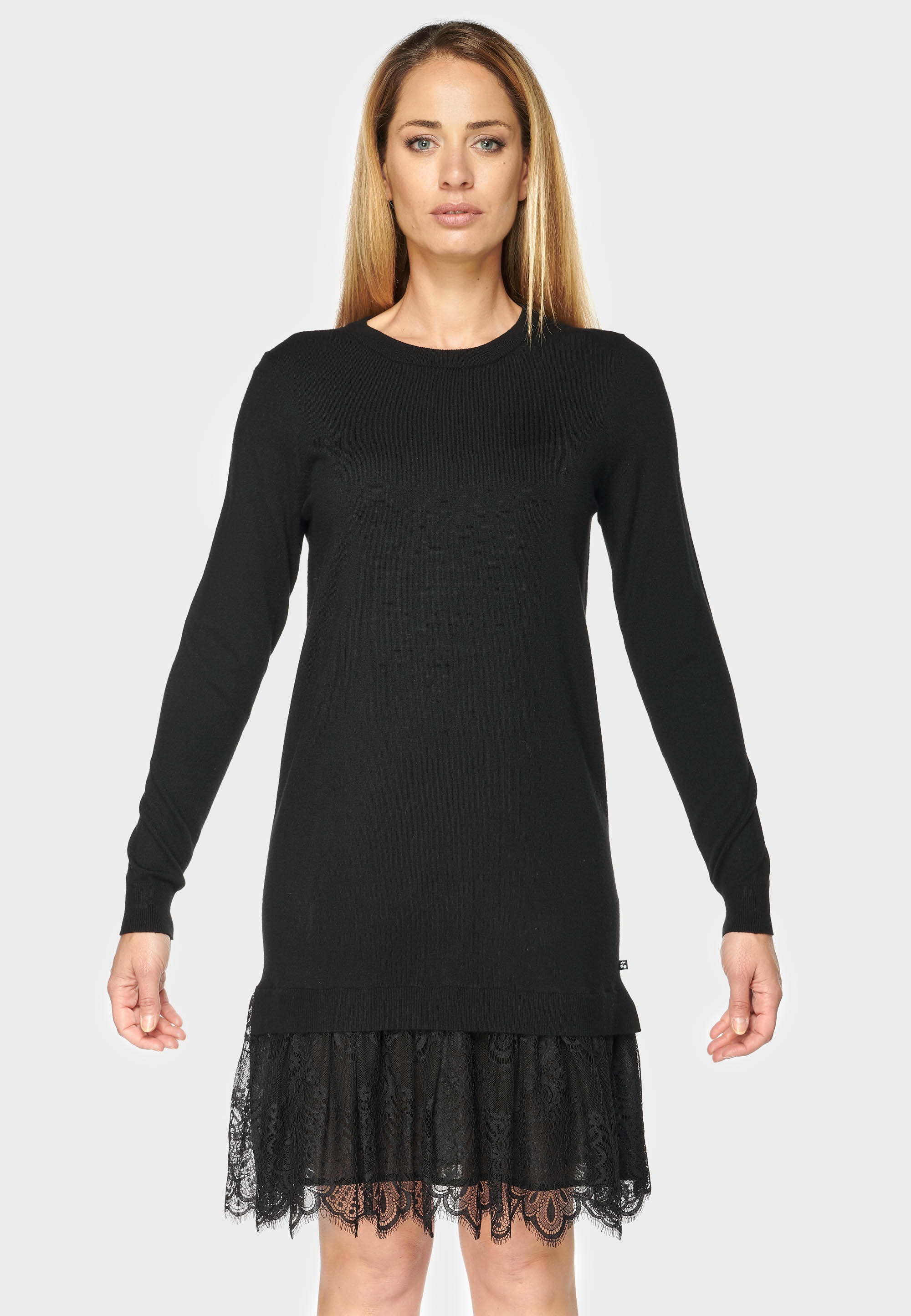 Le Temps Des Cerises Jerseykleid »KANDYLA«, mit zarter Spitze kaufen | BAUR