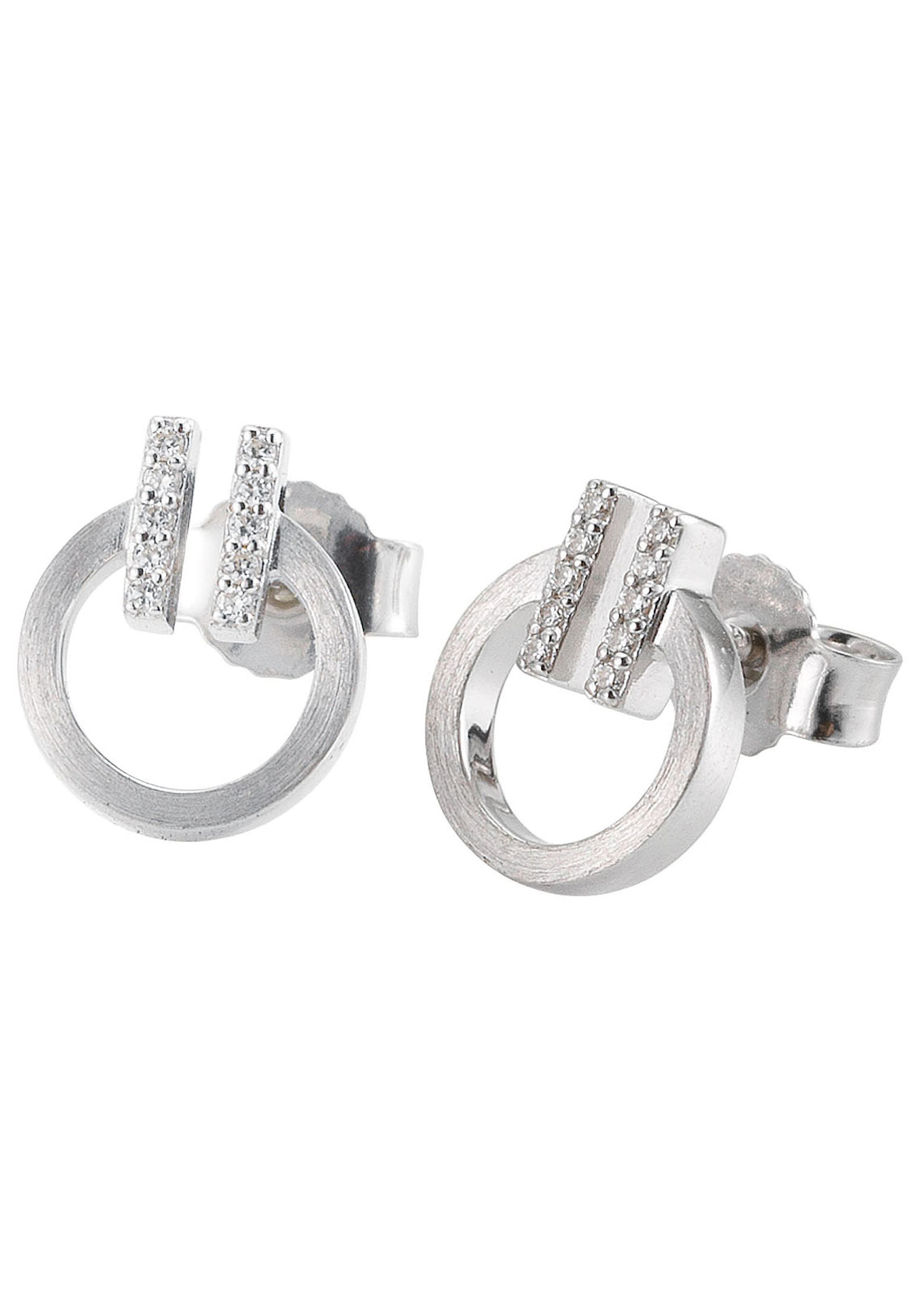 JOBO Paar Ohrstecker, 585 Weißgold mit 20 Diamanten für kaufen | BAUR