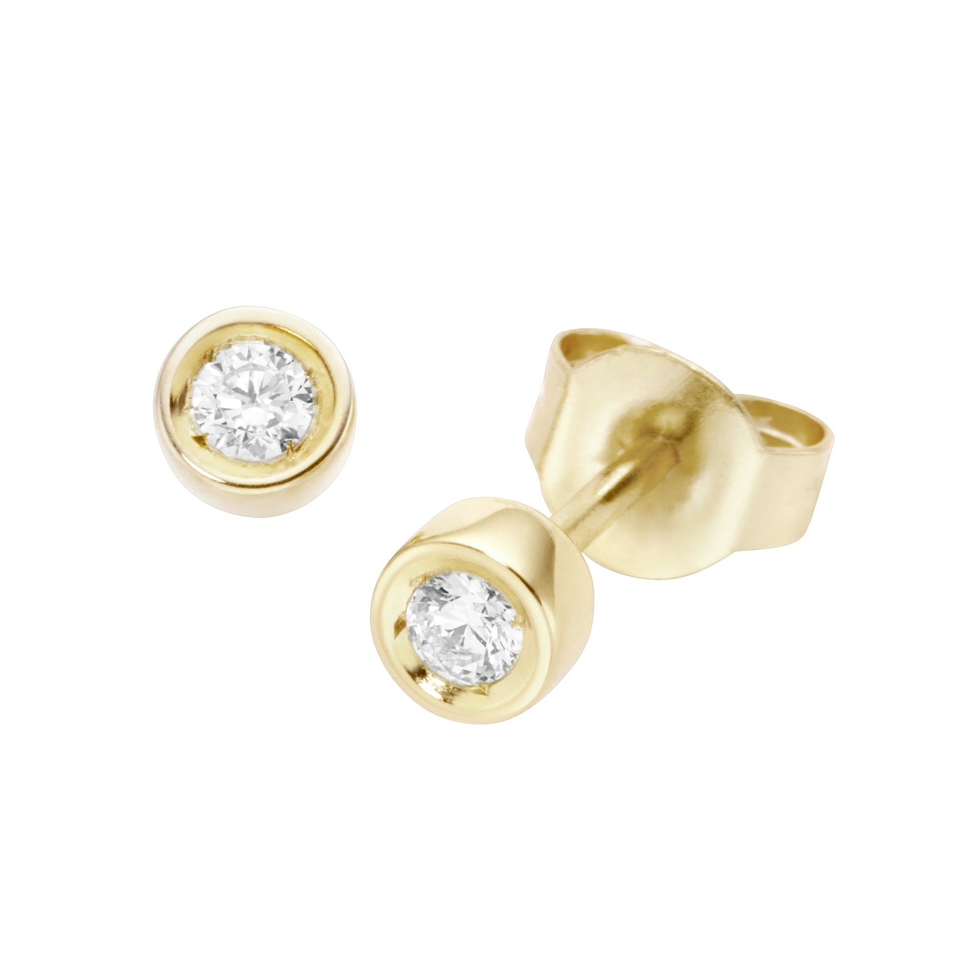 Luigi Merano Paar Ohrstecker »mit Brillanten, Gold 585« bestellen | BAUR