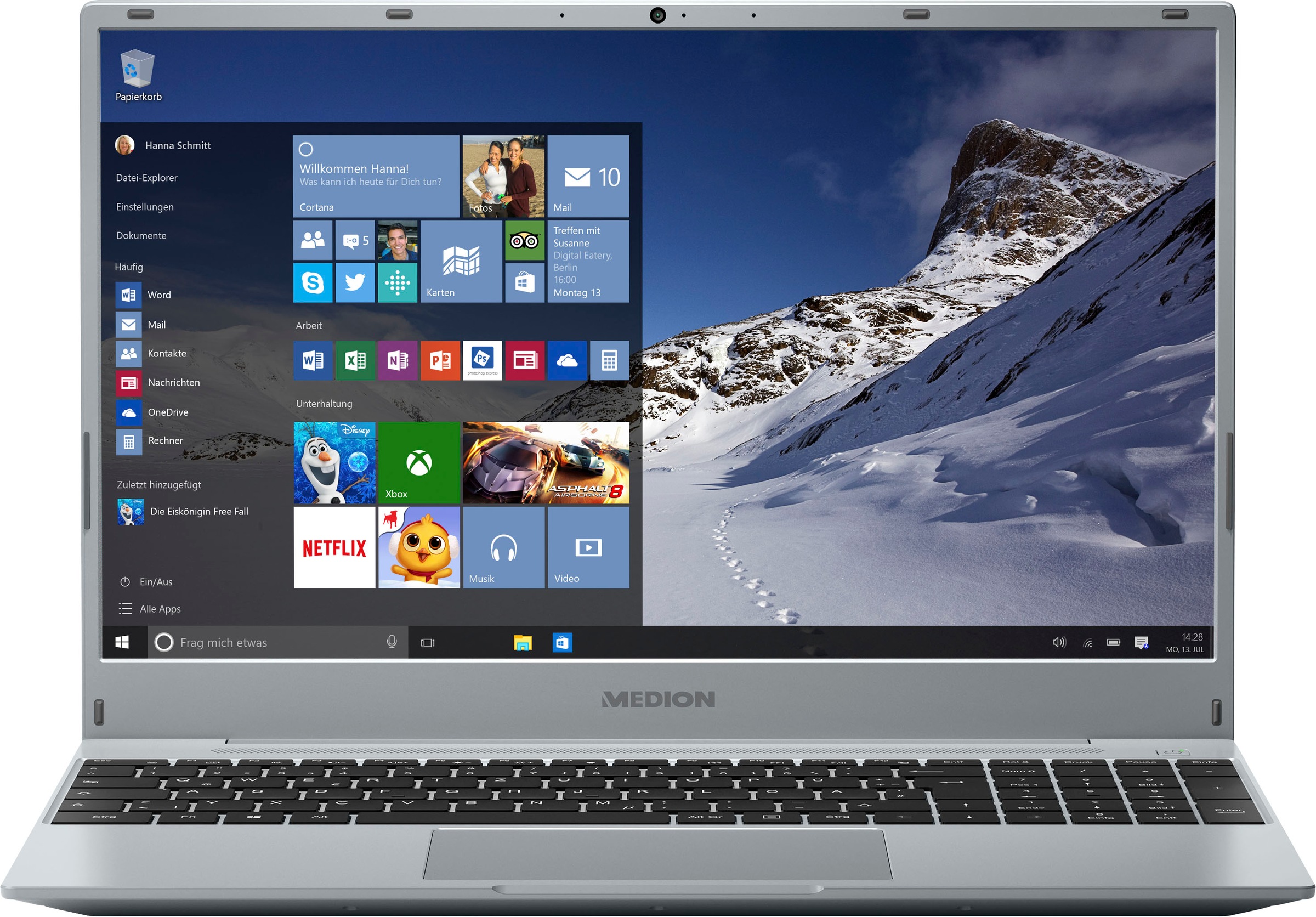 Medion® Notebook »AKOYA® E15307«, 39,6 cm, / 15,6 Zoll, AMD, Radeon ...