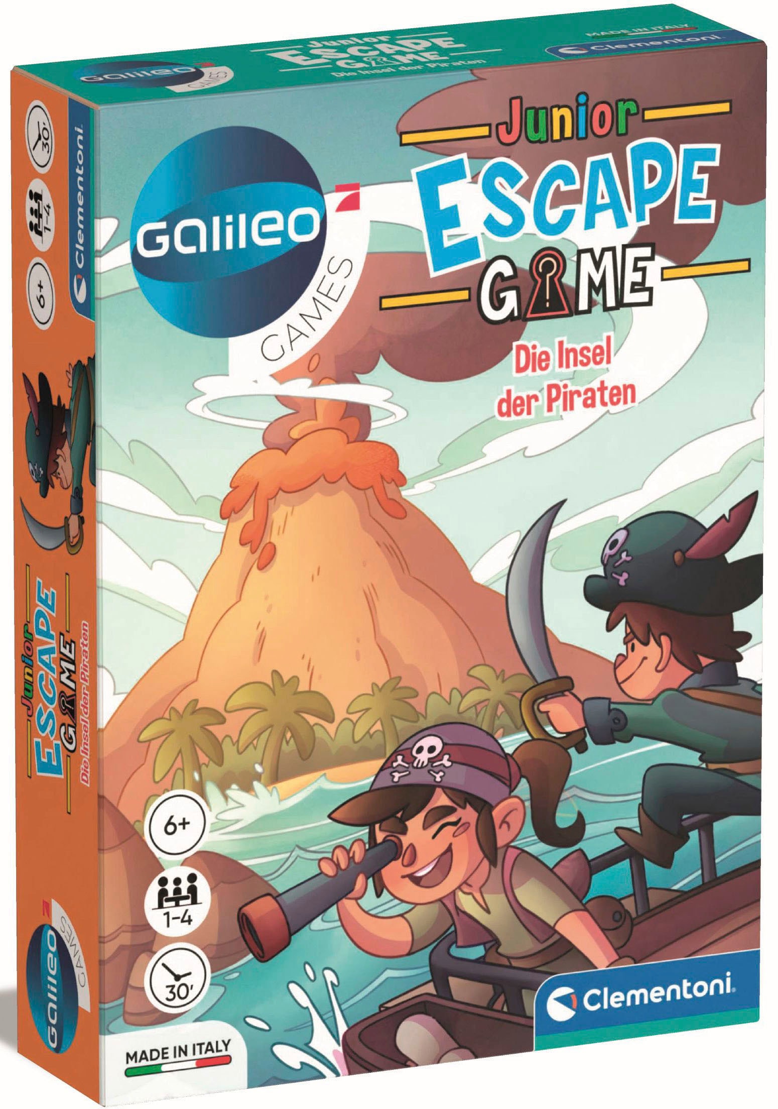 Clementoni® Spiel »Galileo, Escape Game Junior Die Insel der Piraten ...