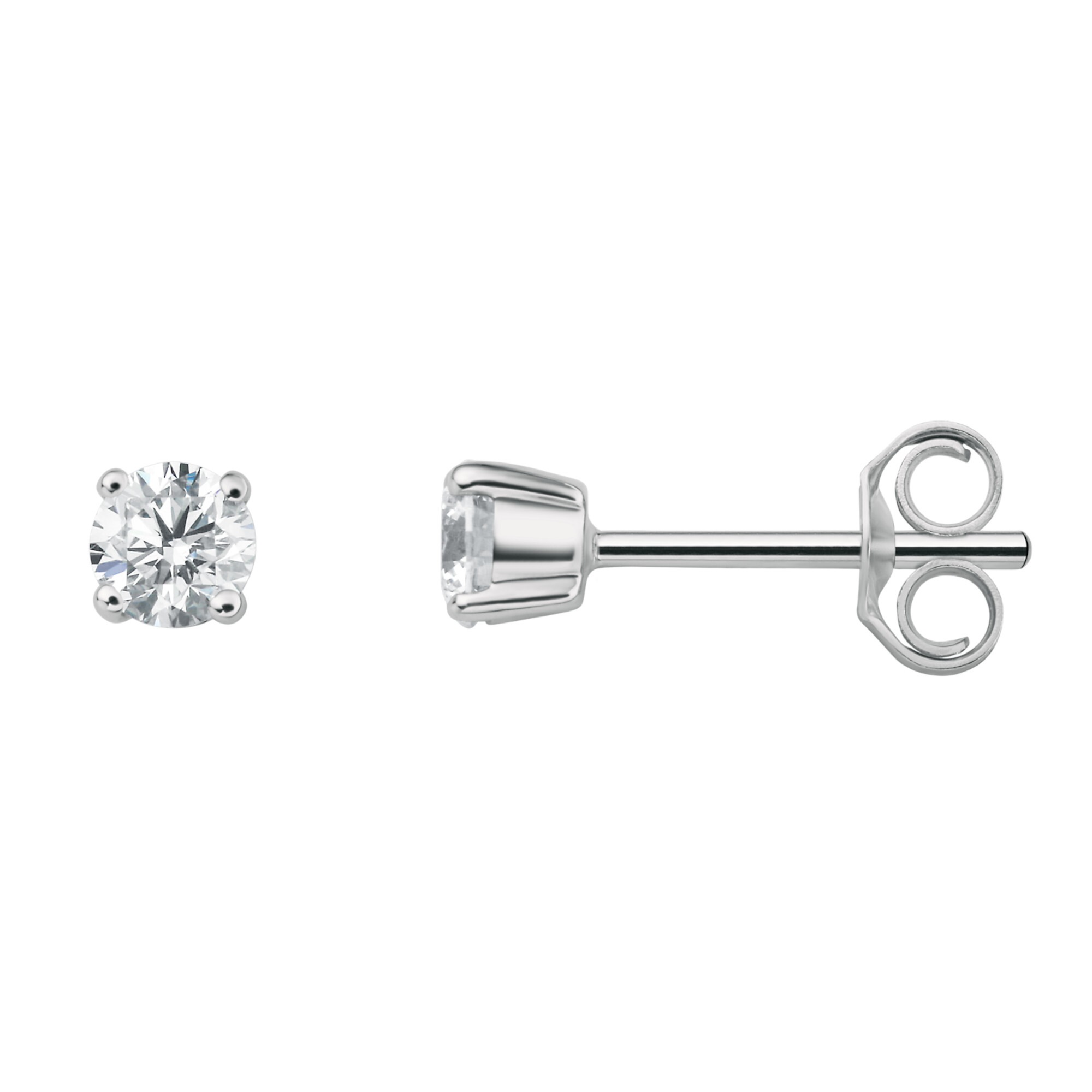 ONE ELEMENT Paar Ohrstecker »0.40 ct Diamant Brillant Ohrringe Ohrstecker aus 585 Weißgold ...