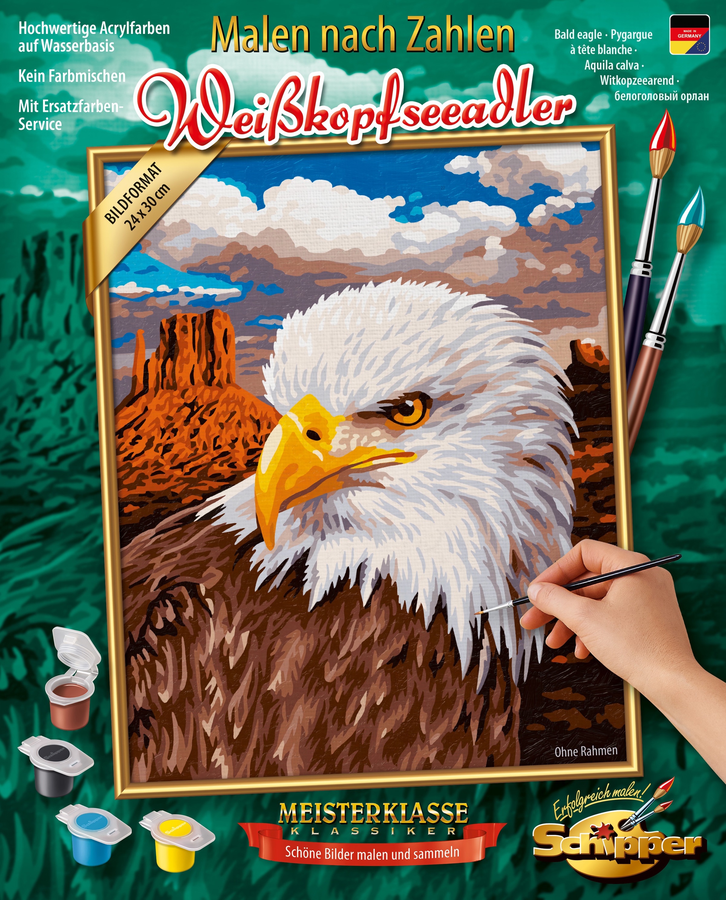 Schipper Malen nach Zahlen »Meisterklasse Klassiker - Weißkopfseeadler«, Made in Germany | BAUR