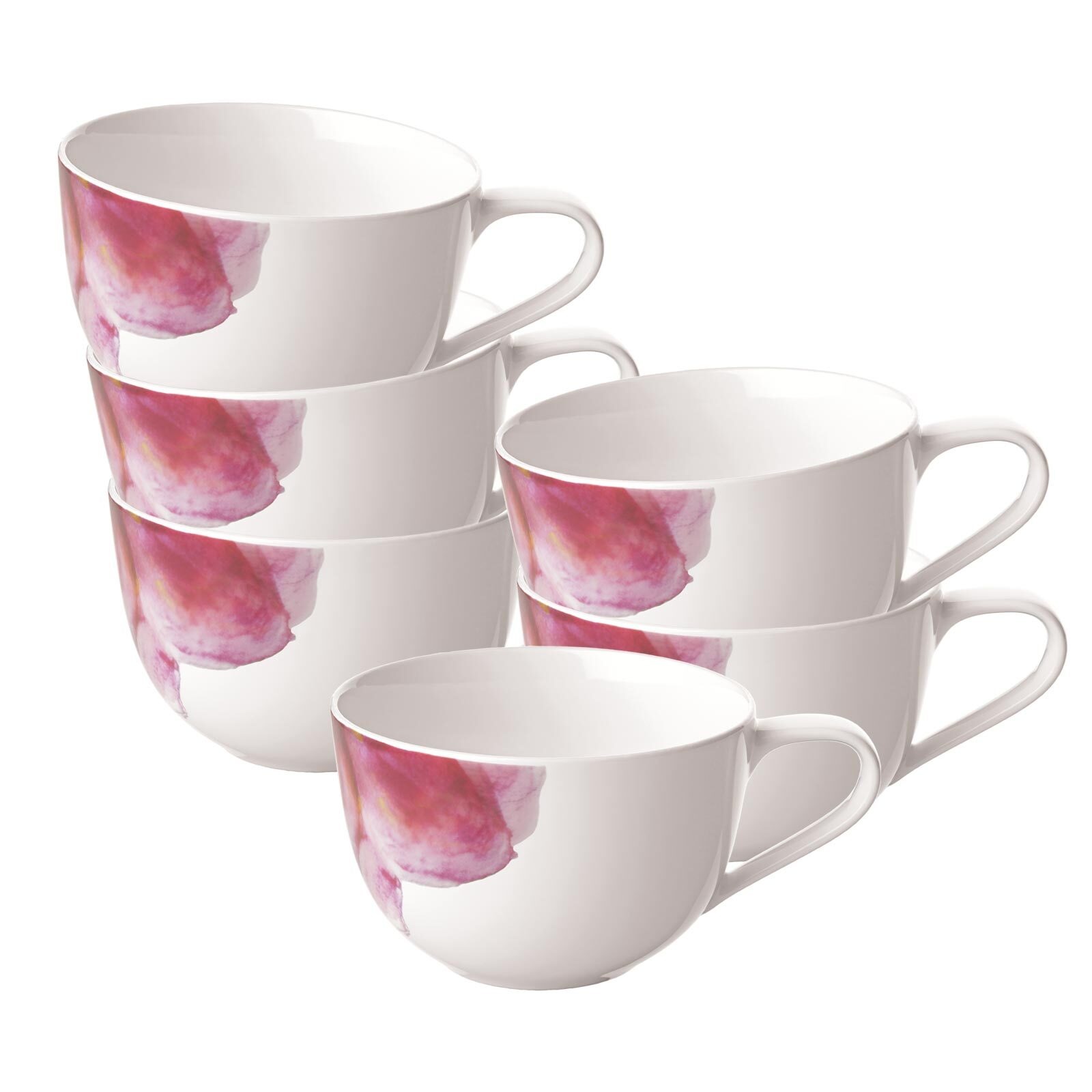 Villeroy & Boch Tasse »Cappuccinotassen Rose Garden 300 ml 6er Set bunt« | BAUR