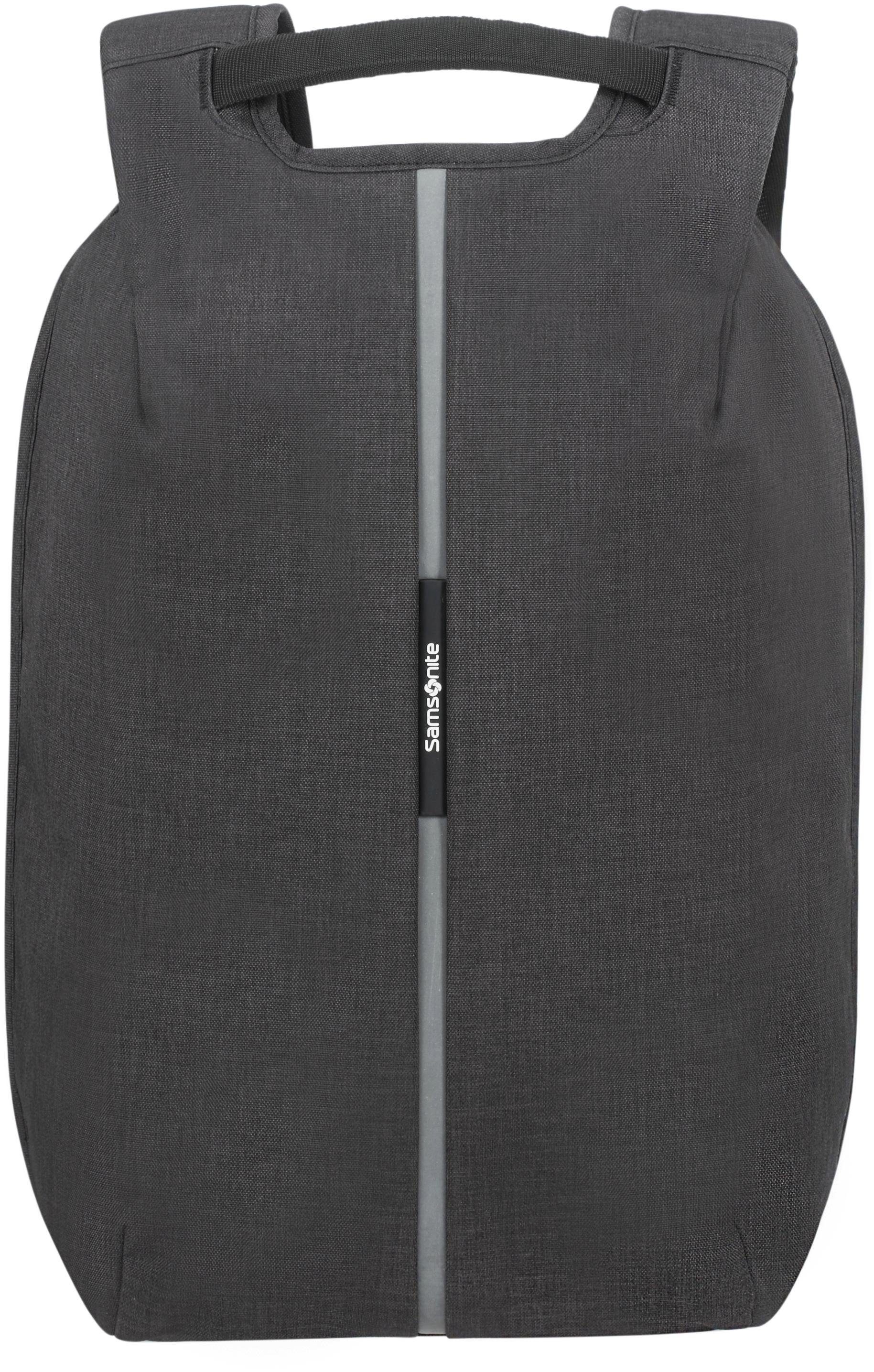 Samsonite Laptoprucksack »SECURIPAK, black steel«, Reflektoren ...