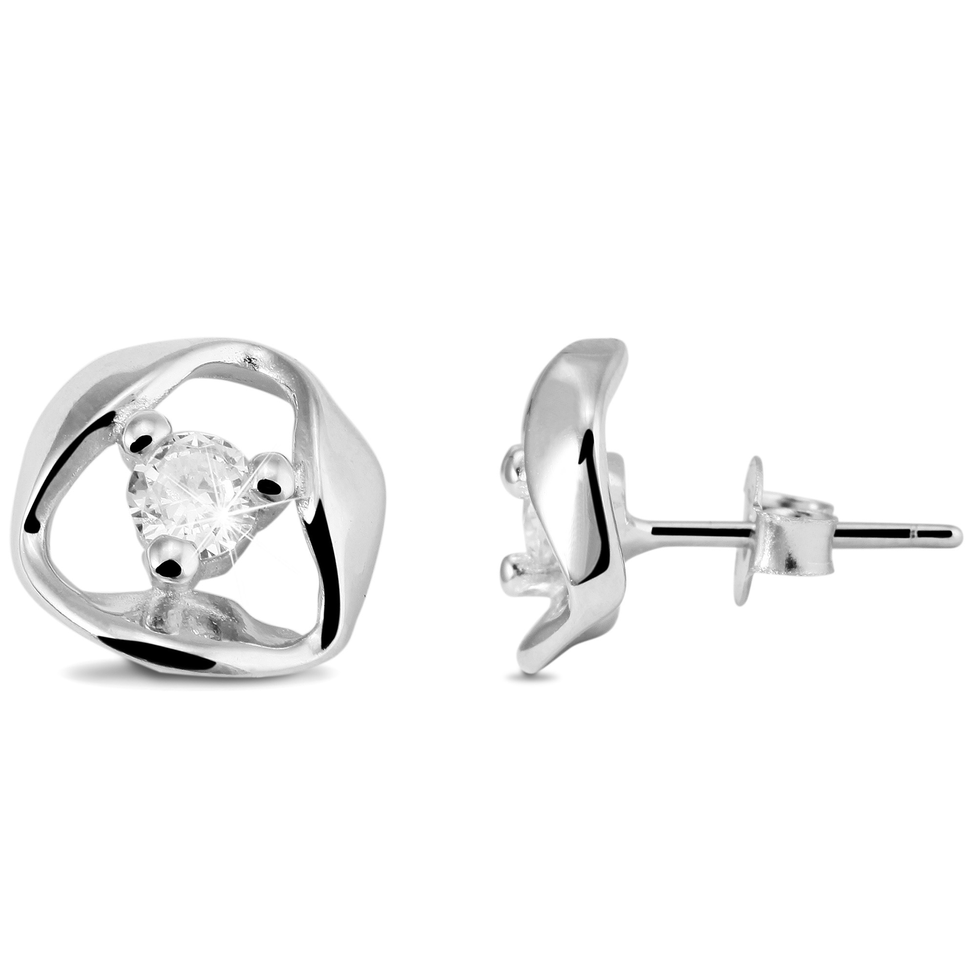 Adelia´s Paar Ohrstecker »Ohrstecker aus 925 Silber mit Zirkonia ...