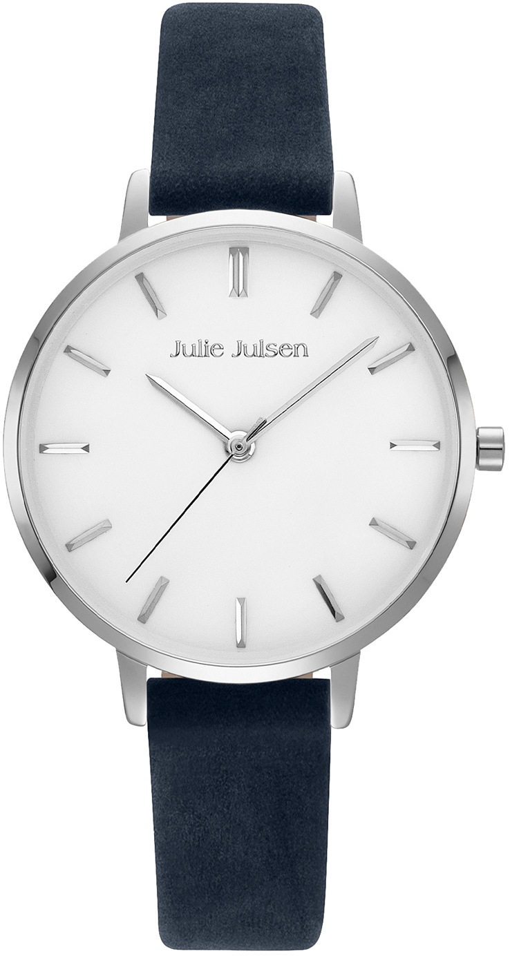Julie Julsen Quarzuhr »Basic Silver Dark Blue, JJW1430SL-15 ...
