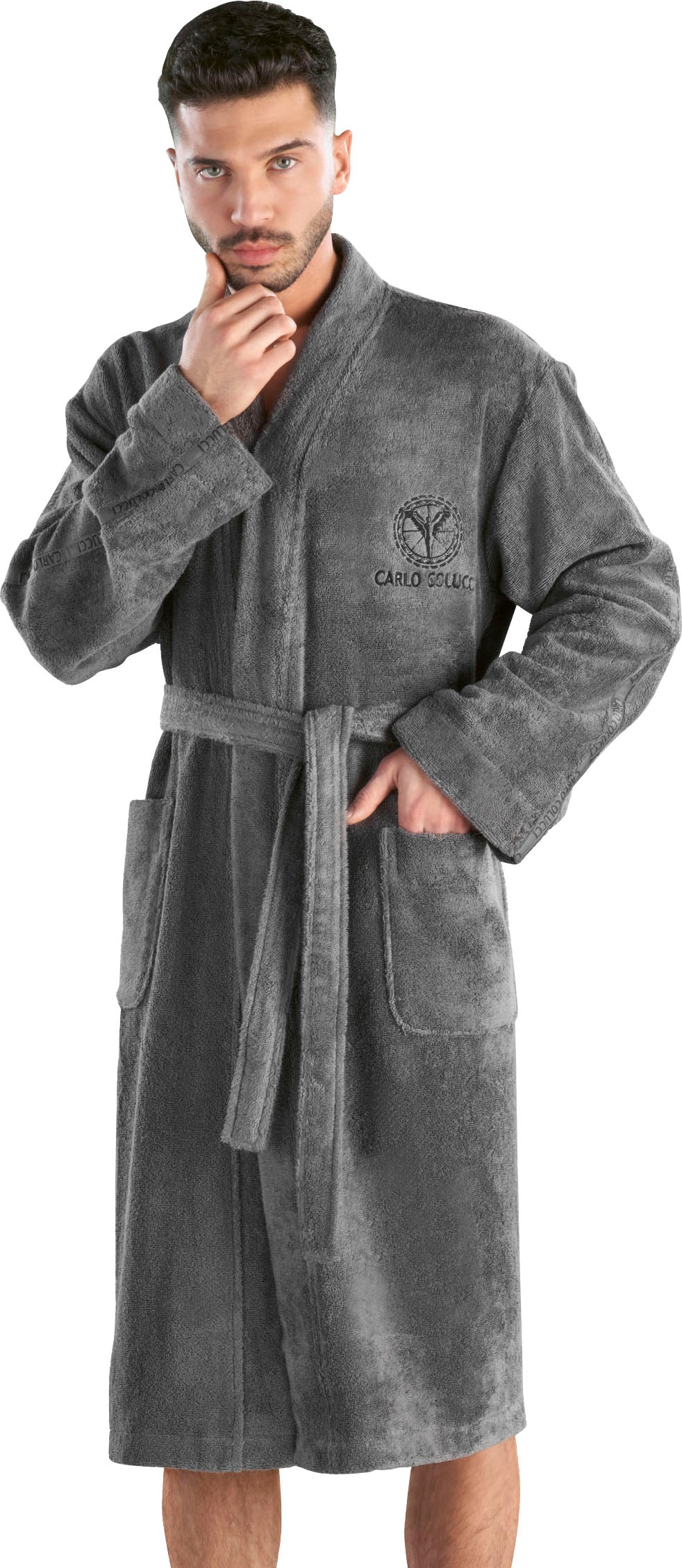 CARLO COLUCCI Herrenbademantel »Vito«, (1 St.) | BAUR