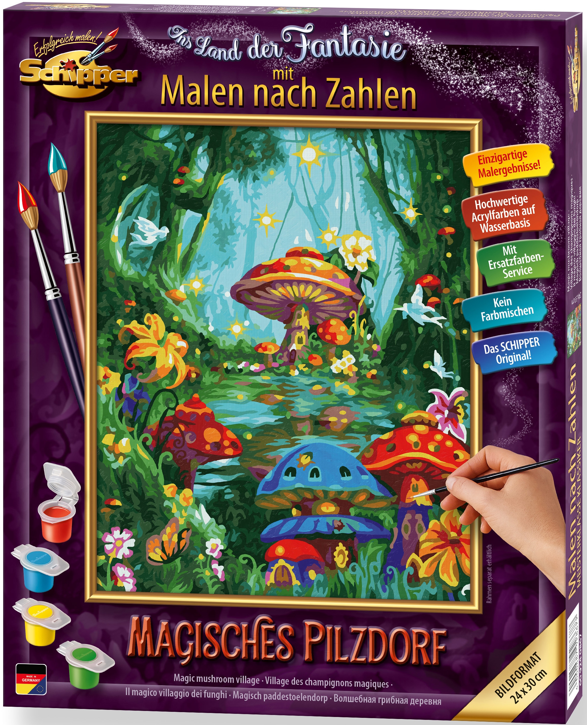 Schipper Malen nach Zahlen »Meisterklasse Klassiker - Magisches Pilzdorf«, Made in Germany | BAUR