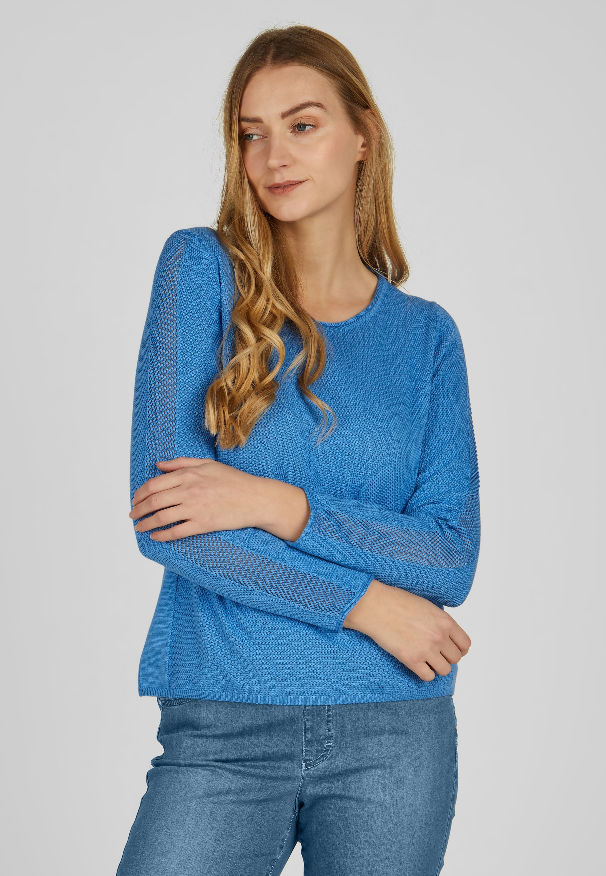 Rabe Strickpullover »RABE Pullover unifarben mit Rollkante« | BAUR