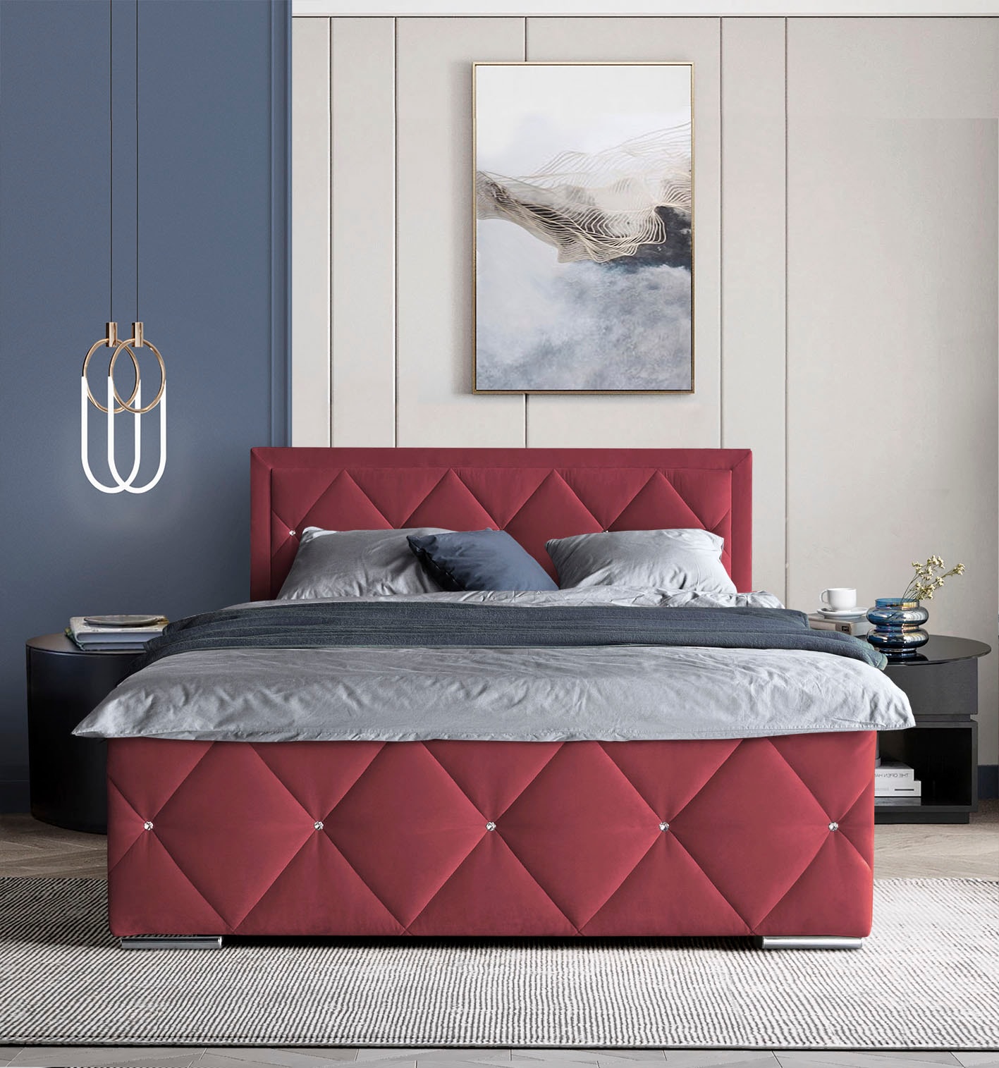 Leonique Boxbett »30 Jahre Jubiläums-Modell Alfie«, Mit Strasssteinen im Kopf- und Fußteil, H2 ...