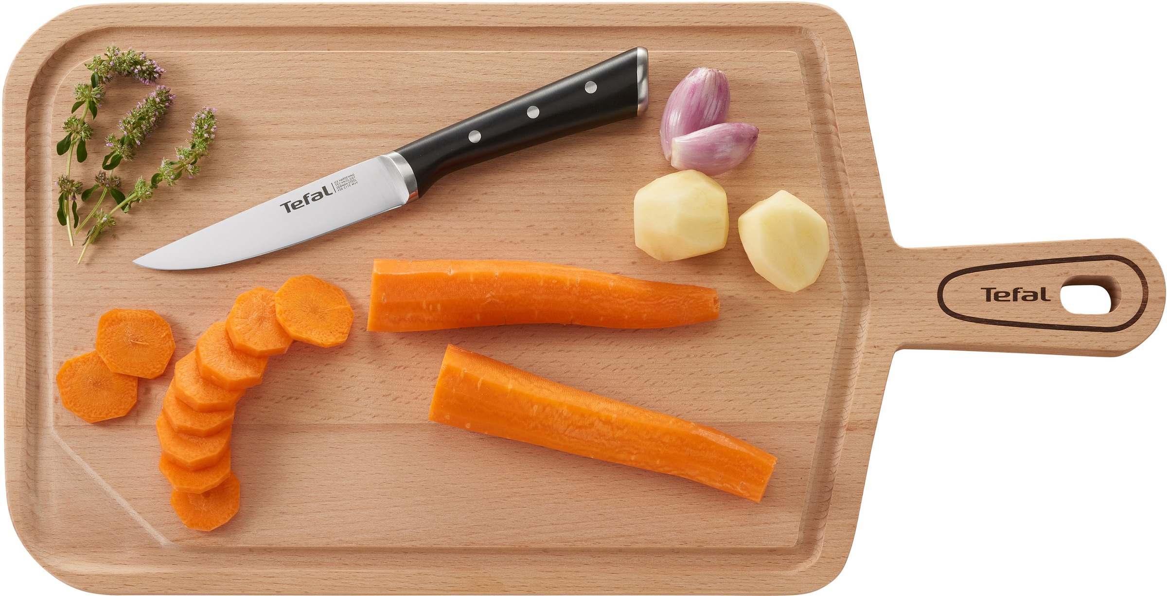 Black Friday Tefal Messer-Set »K2323S Ice Force«, (Set, 3 tlg.), Schäl ...