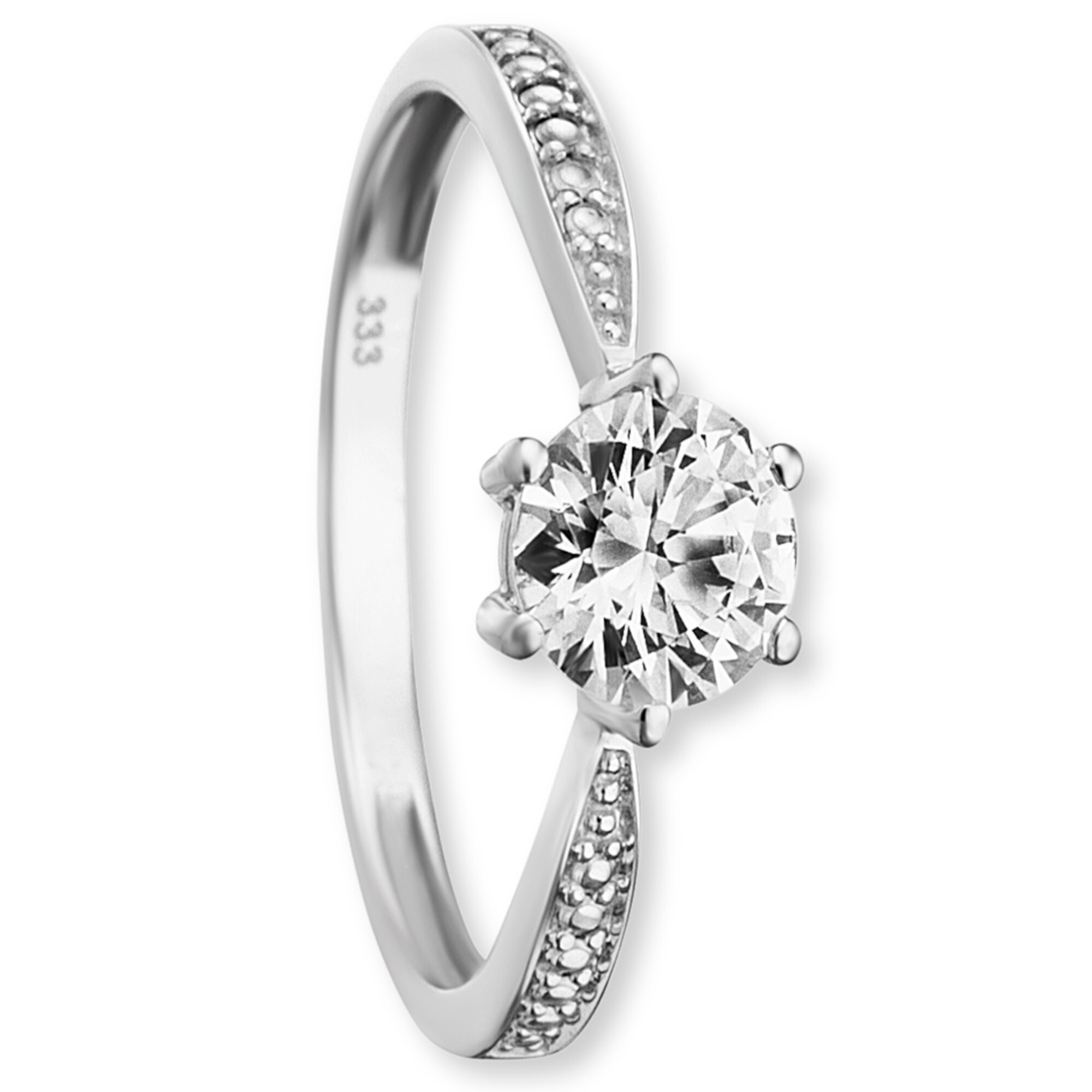 ONE ELEMENT Goldring »Zirkonia Ring aus 333 Weißgold« kaufen | BAUR