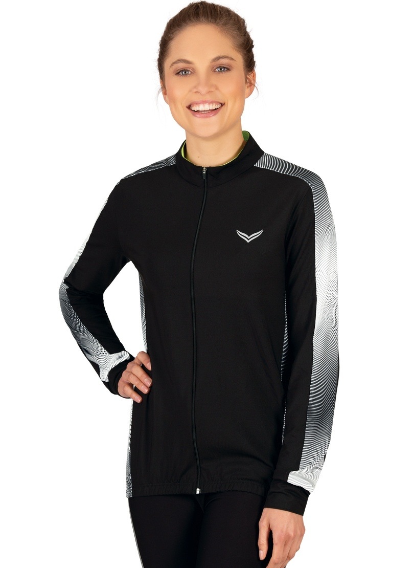 Trigema Trainingsjacke »TRIGEMA Fahrradjacke mit kontrastfarbigen ...