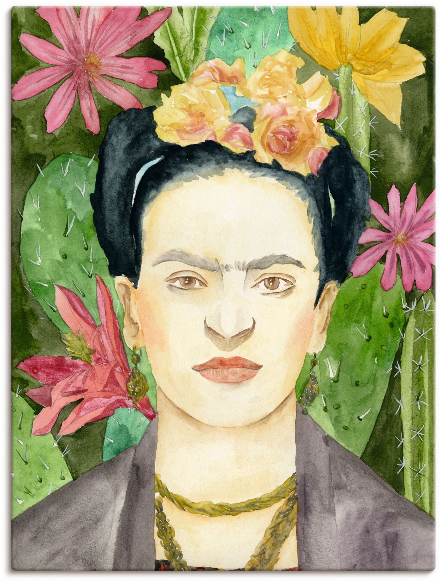 Artland Wandbild »Frida Kahlo I«, Bilder von Frauen, (1 St.), als Alubild, Leinwandbild ...