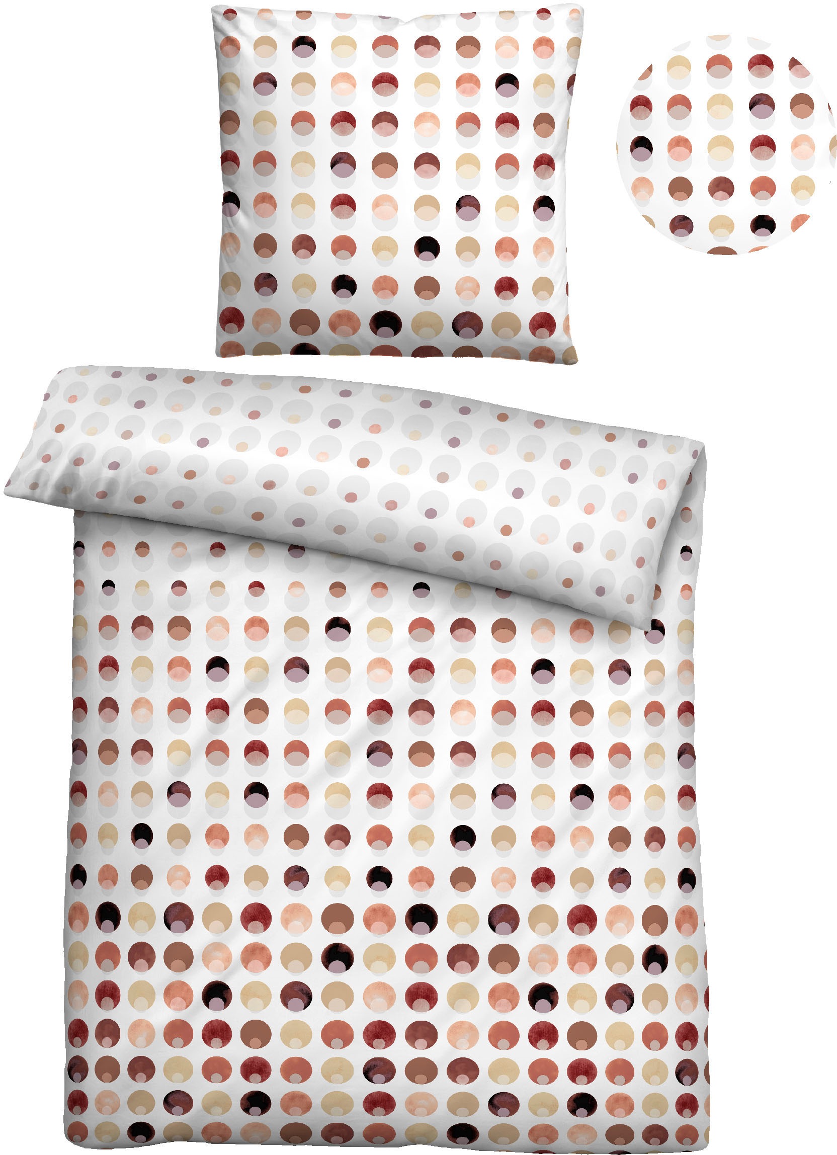 Biberna Bettwäsche »Julian«, (2 tlg.), 100% Baumwolle, bügelfrei, mit ...