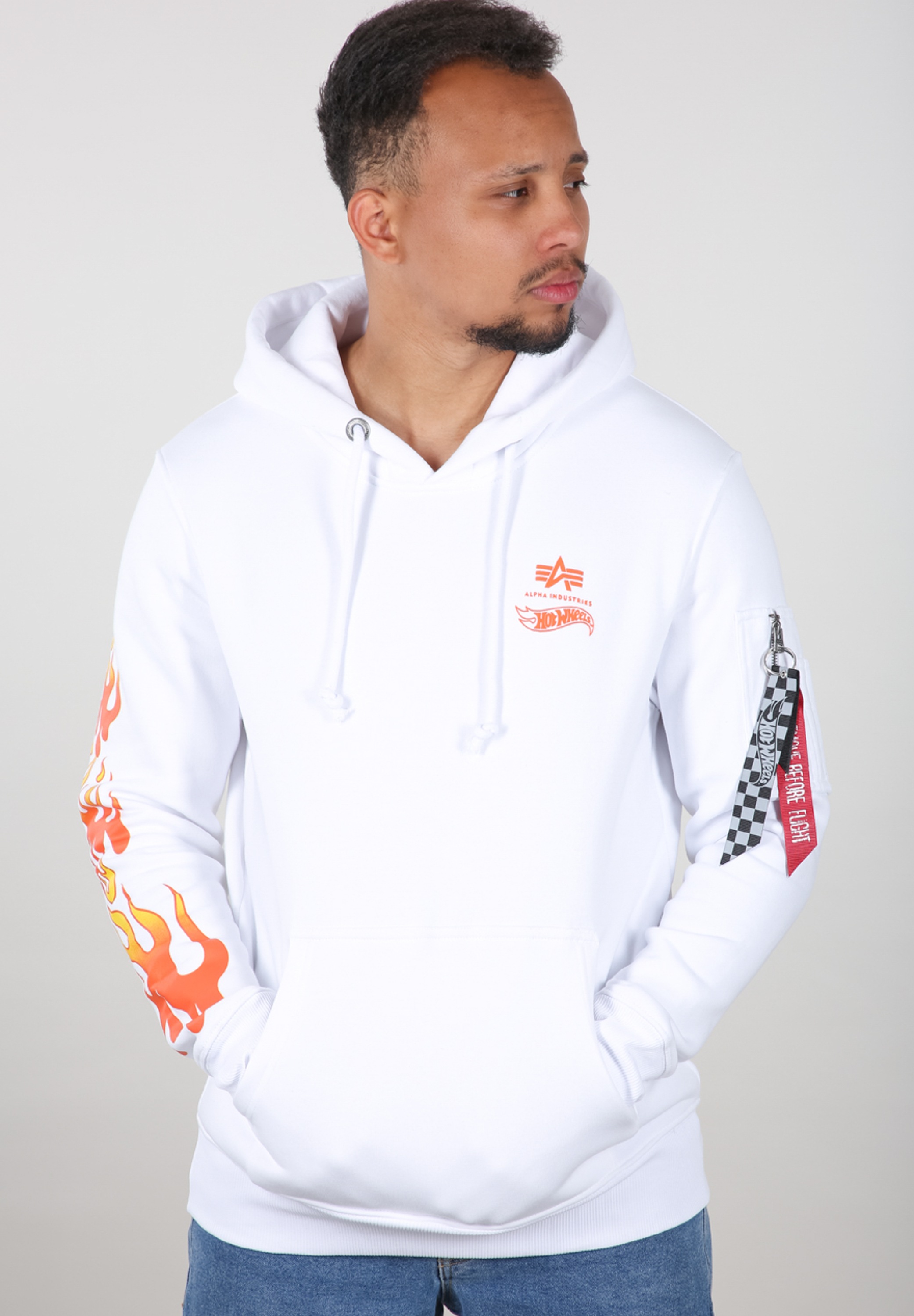Flame hoodie store