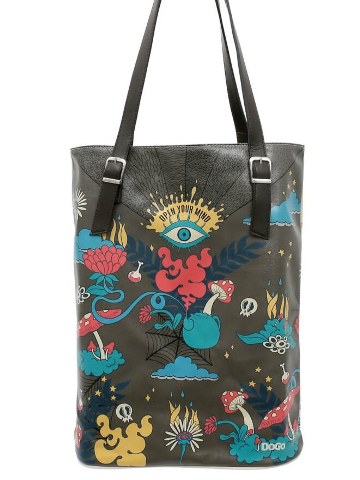 Black Friday DOGO Umhängetasche »Damen Tall Bag Open Your Mind Vegan ...