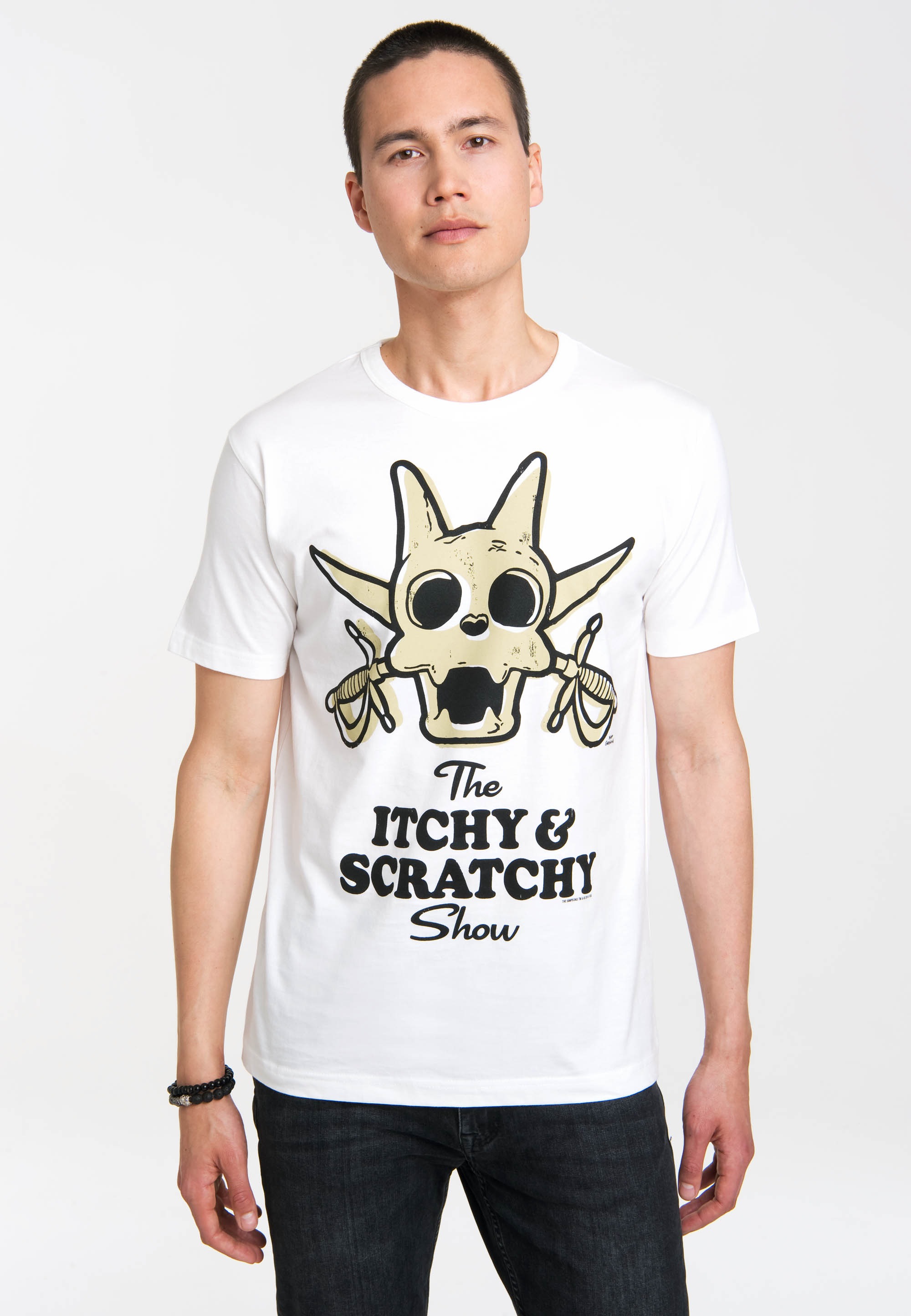 LOGOSHIRT T-Shirt »Scratchy - The Simpsons«, mit coolem Print für | BAUR
