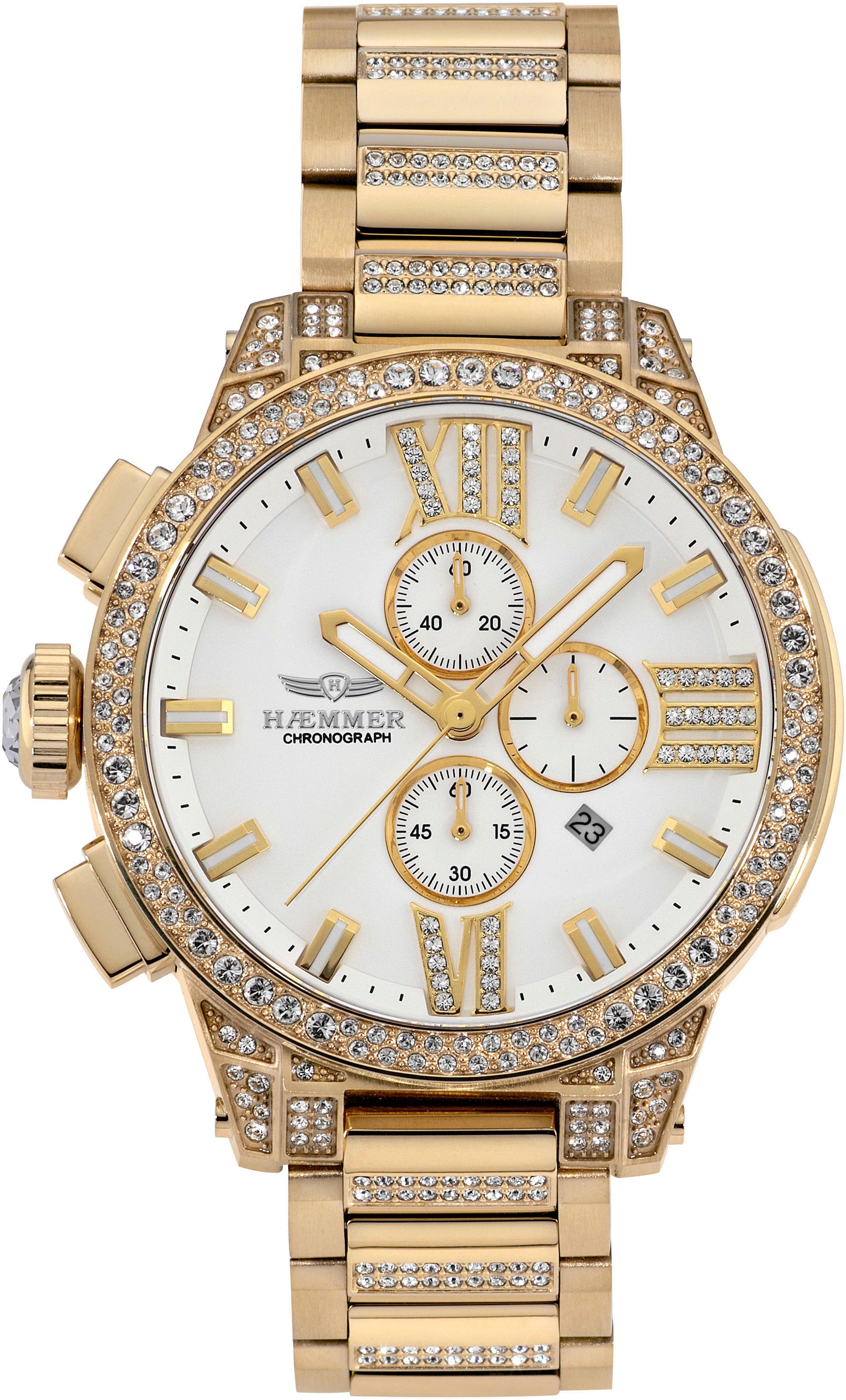 HAEMMER GERMANY Chronograph »SHERLY, EB-007«, Quarzuhr, Damenuhr, Datum ...