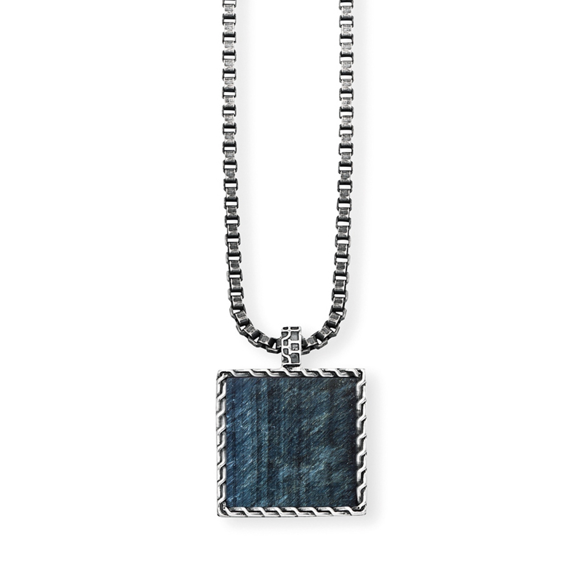 CAÏ Kette mit Anhänger »925/- Sterling Silber oxidiert Tigerauge ...