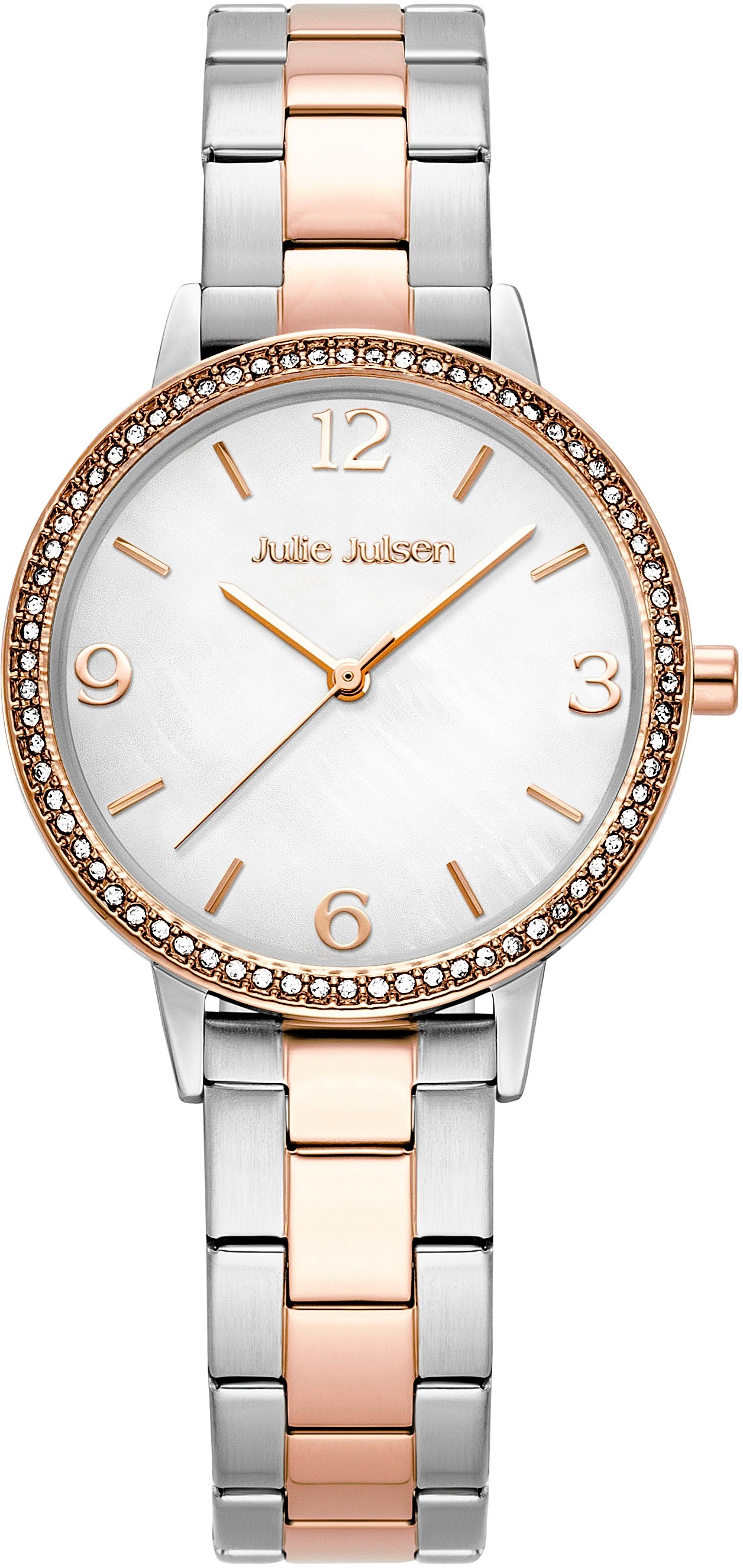 Julie Julsen Quarzuhr »Julie Julsen Glamour Rosé, JJW2120RGSM«, Glitzer ...