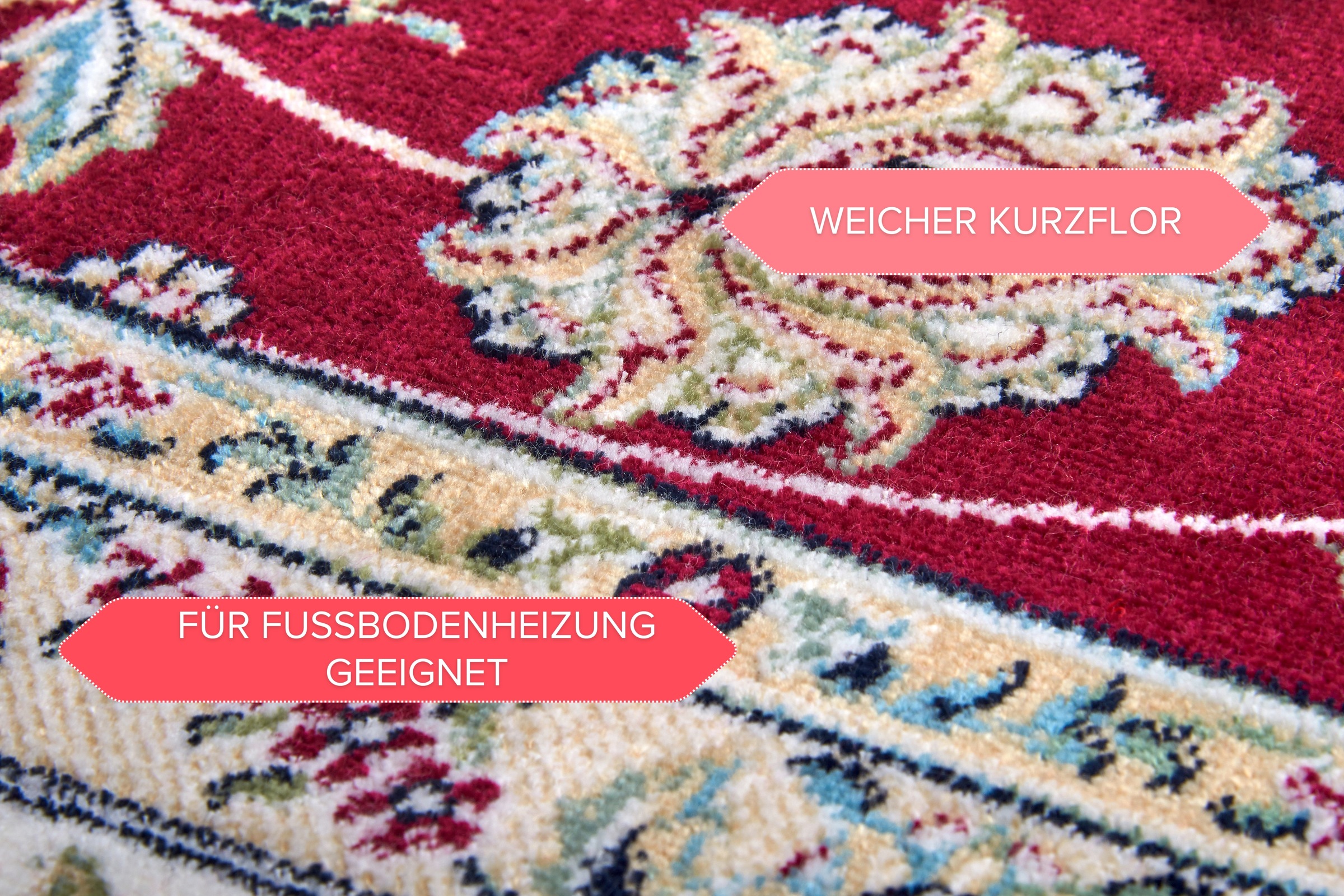 freundin Home Collection Teppich »Djamila«, rechteckig, 3 mm Höhe ...