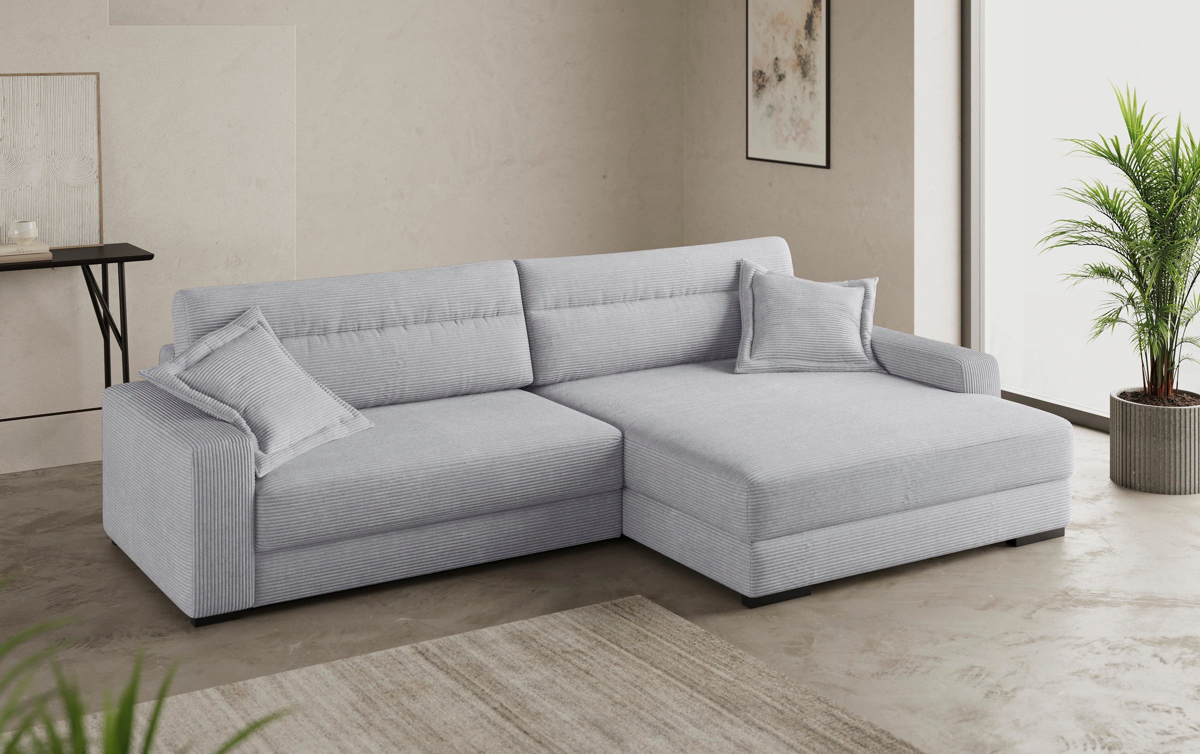 Mr. Couch Ecksofa »Marcello L-Form«, inklusive EasyBett und Bettkasten ...