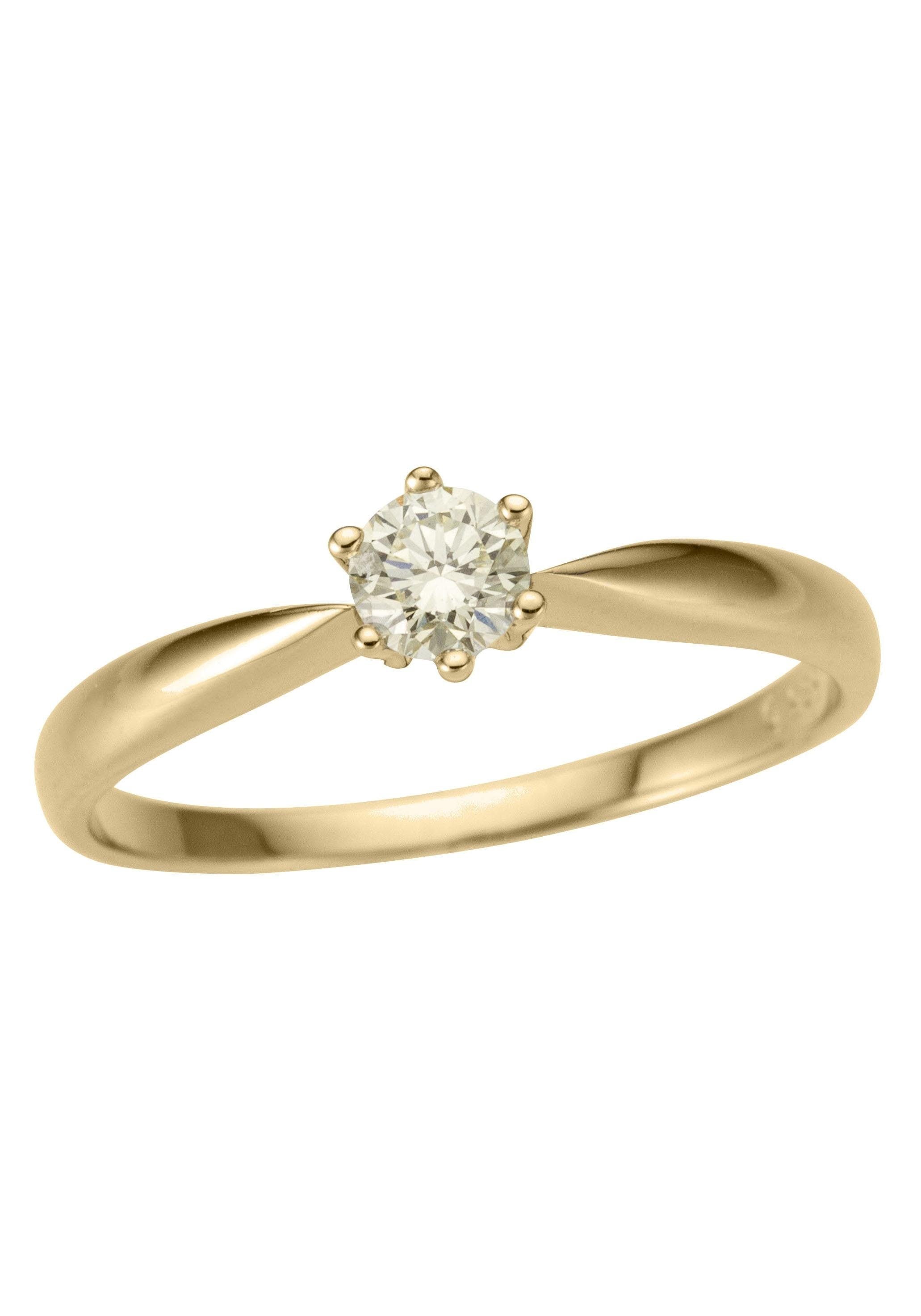 Firetti Solitärring »Schmuck Geschenk Gold 750 Damenring Verlobungsring ...