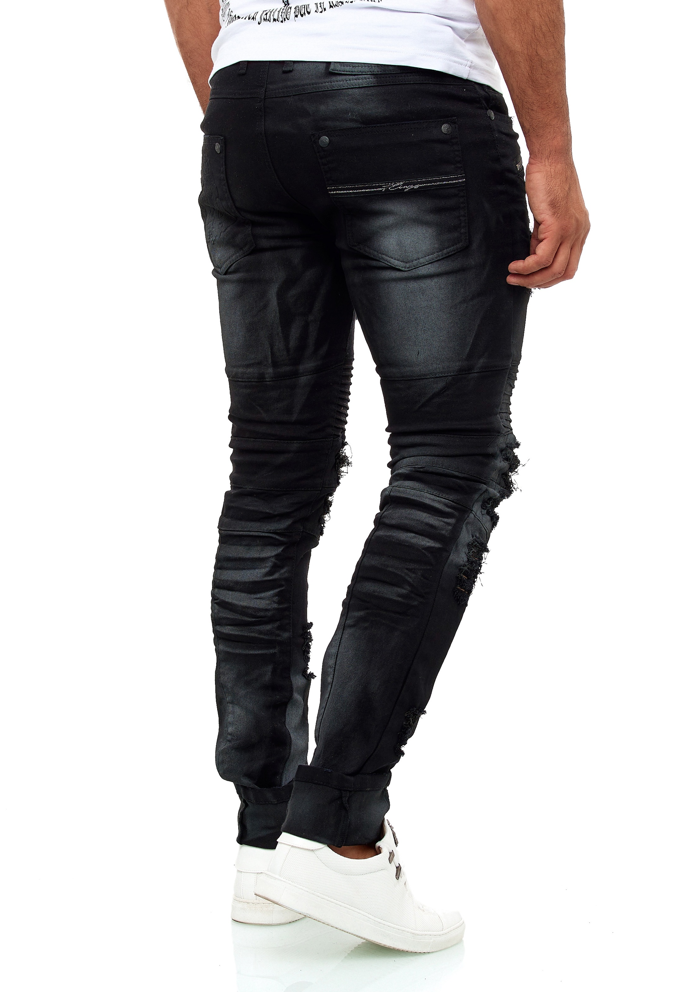 KINGZ Slim-fit-Jeans, im angesagten Destroyed-Look | BAUR