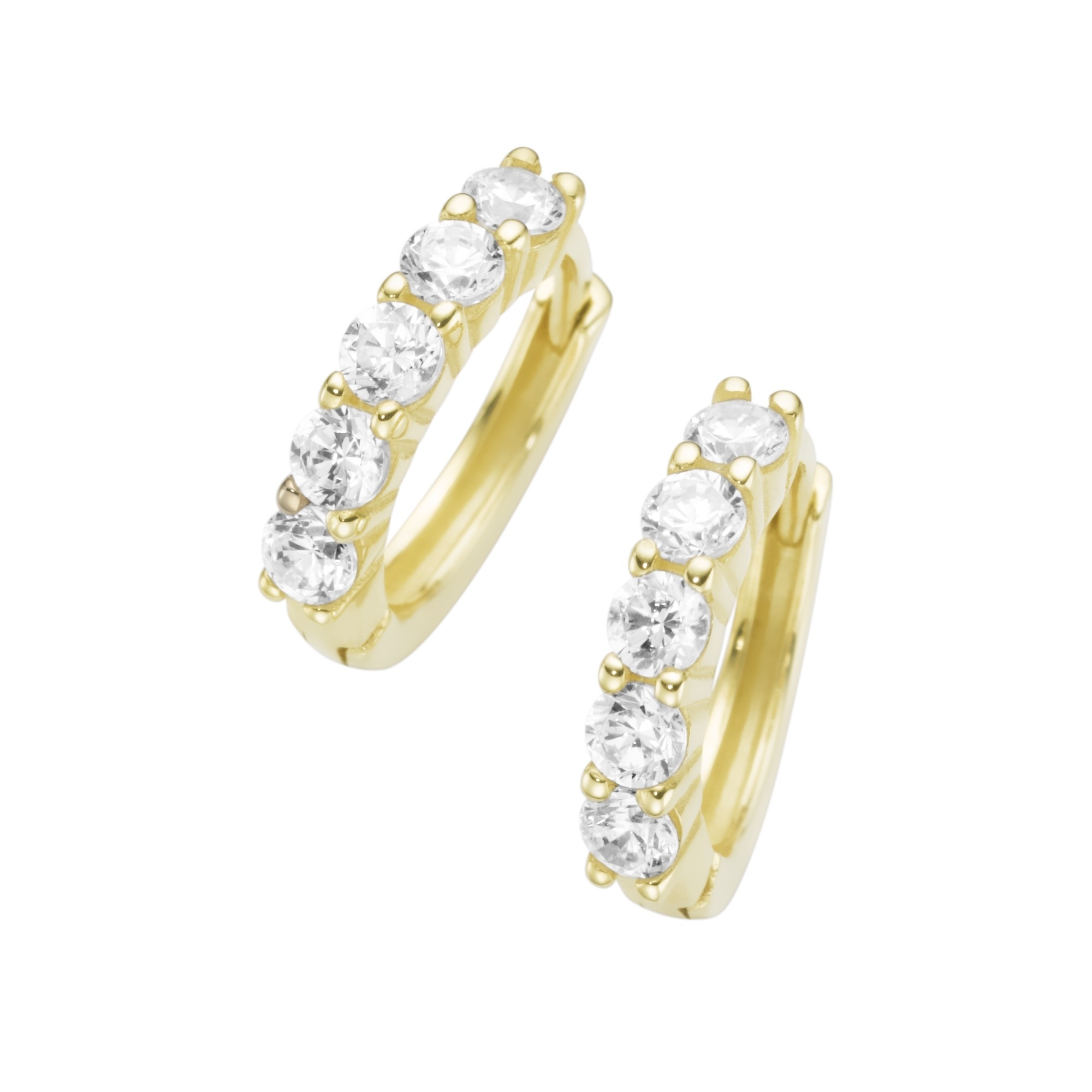 Luigi Merano Paar Creolen »mit Zirkonia, Gold 375« online kaufen | BAUR