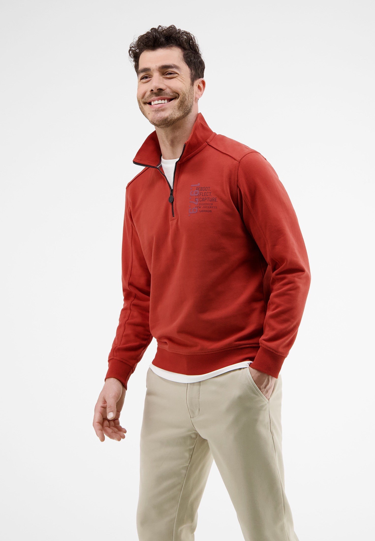 LERROS Sweatshirt »LERROS Troyer-Style in bester Sweatqualität« kaufen ...