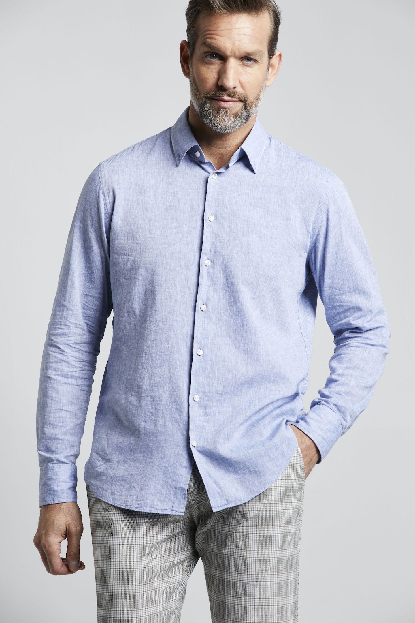 bugatti Businesshemd, aus 100 % Leinen kaufen | BAUR