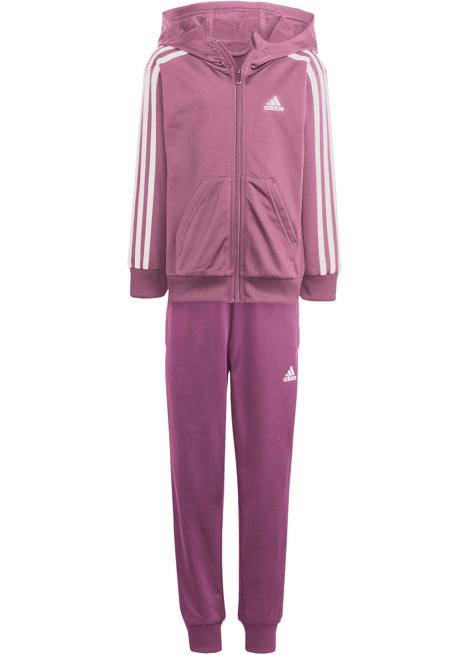 Adidas Sportswear Trainingsanzug Essentials 3 Streifen Shiny« 2 Tlg