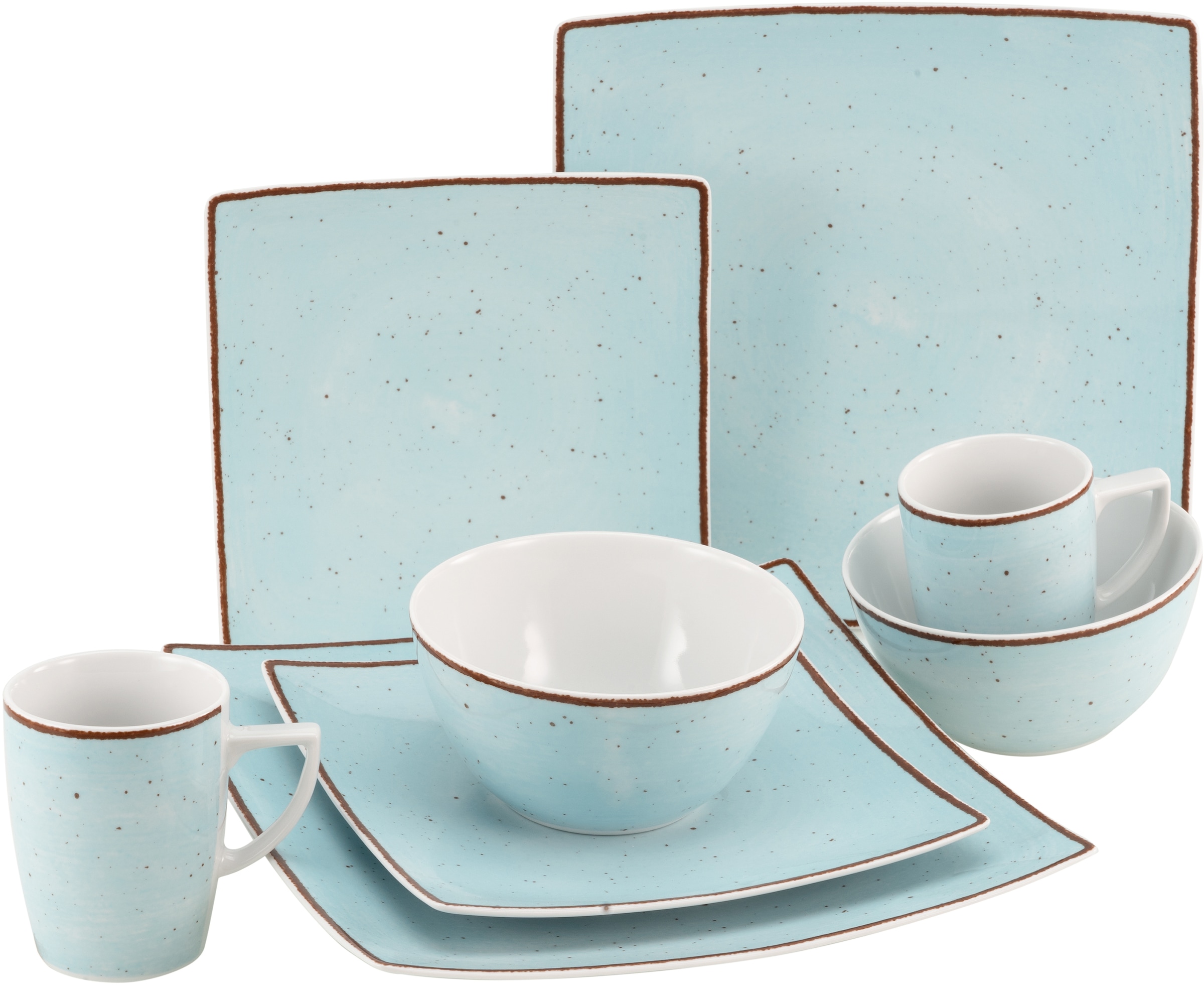 CreaTable Kombiservice »Geschirr-Set New Elegance Vintage Nature«, (Set, 8 tlg., Kaffeeservice ...
