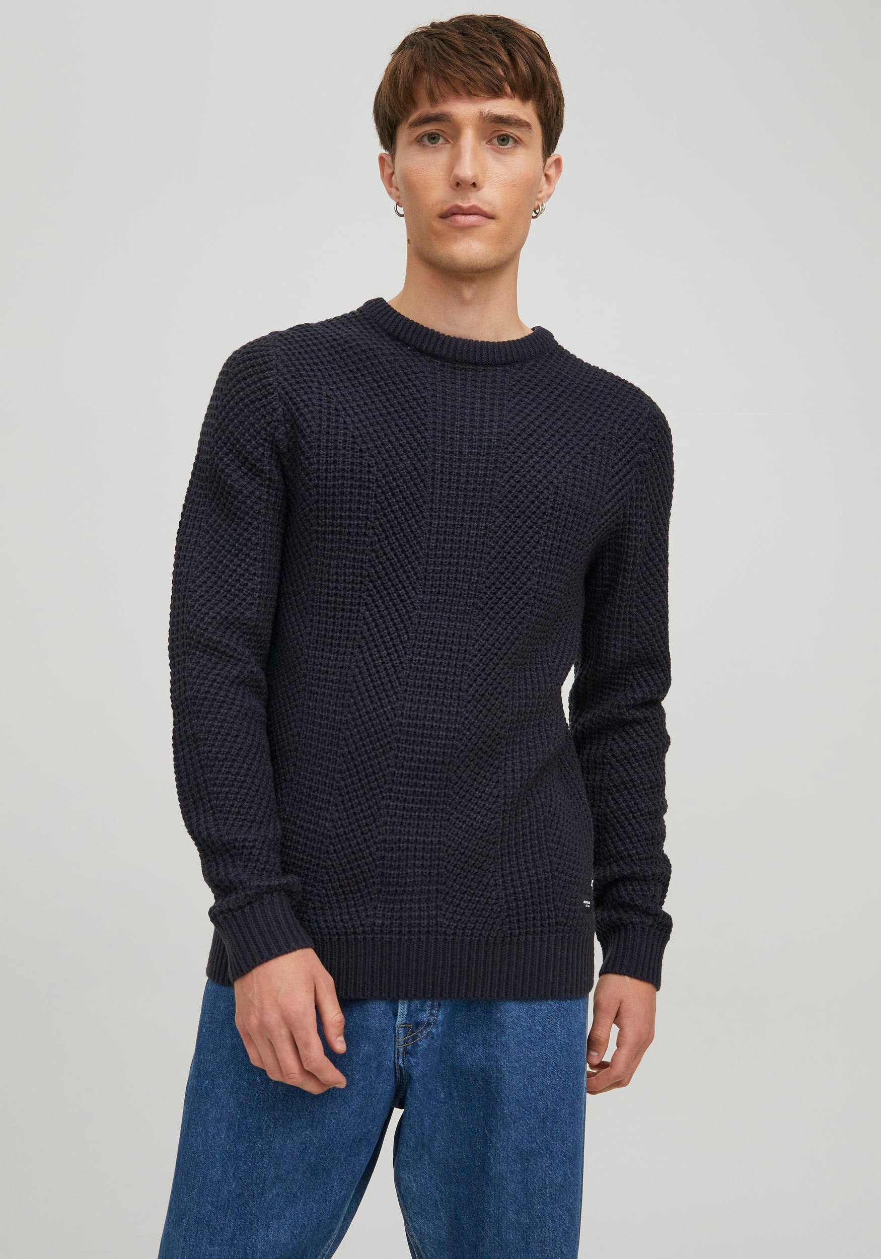 Jack & Jones Rundhalspullover »STANFORD KNIT CREW NECK« kaufen | BAUR