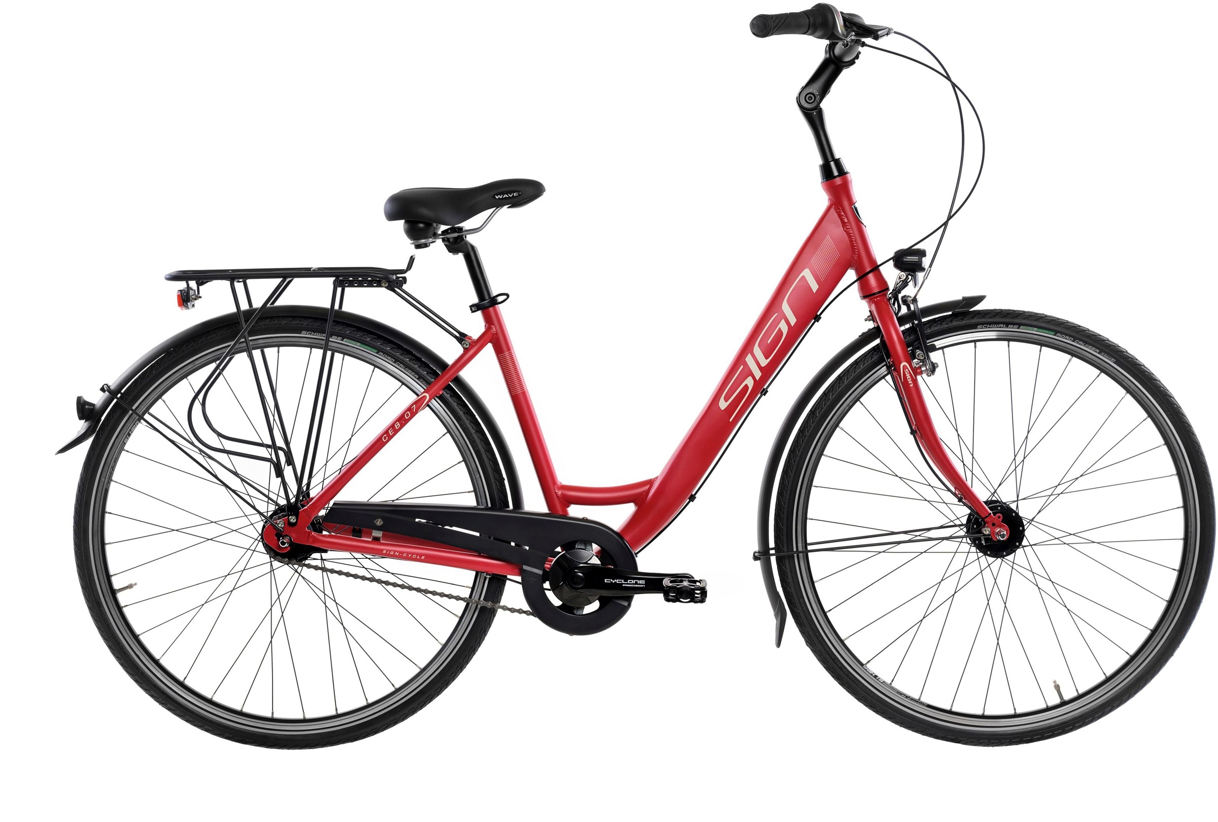 SIGN Cityrad, 7 Gang, Shimano, NEXUS SG-C3001-7C Schaltwerk, für Damen ...